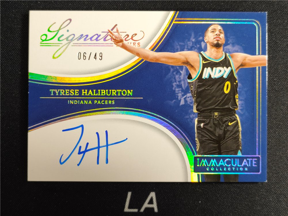 【LA拍卖精品】2023-24 Panini Immaculate Tyrese Haliburton IMM 步行者 泰里斯 哈里伯顿 哈利 ...
