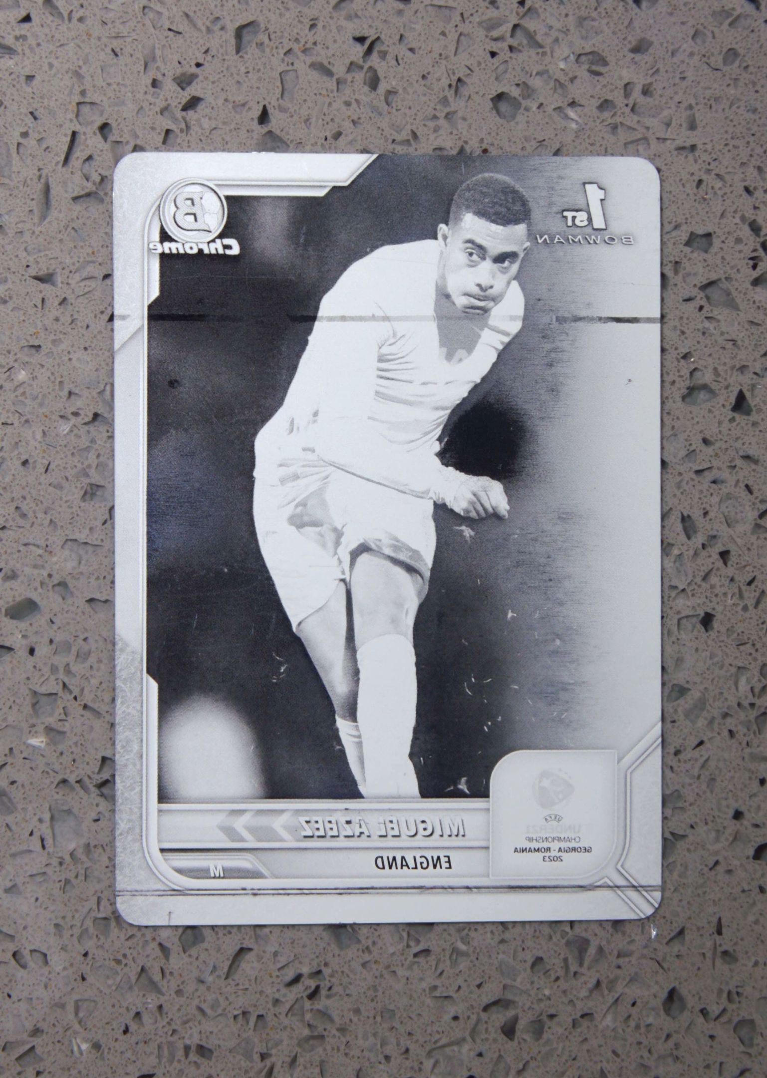 2022 Topps Chrome MIGUEL AZEEZ LU酱专业代卖 （万哥）欧青赛 英格兰 米格尔 阿齐兹 印刷版 1/1编 ...