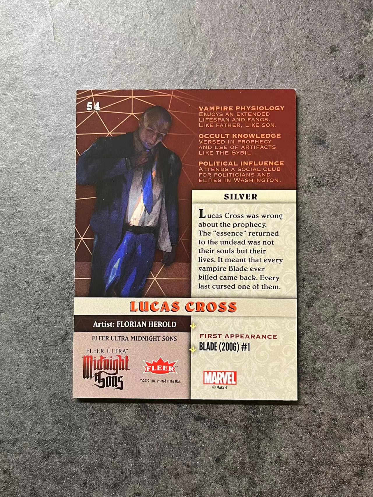 【CHOSENC代卖】2022 UDC FLEER ULTRA 漫威 午夜之子 Midnight Sons LUCAS CROSS 卢卡斯 克 ...