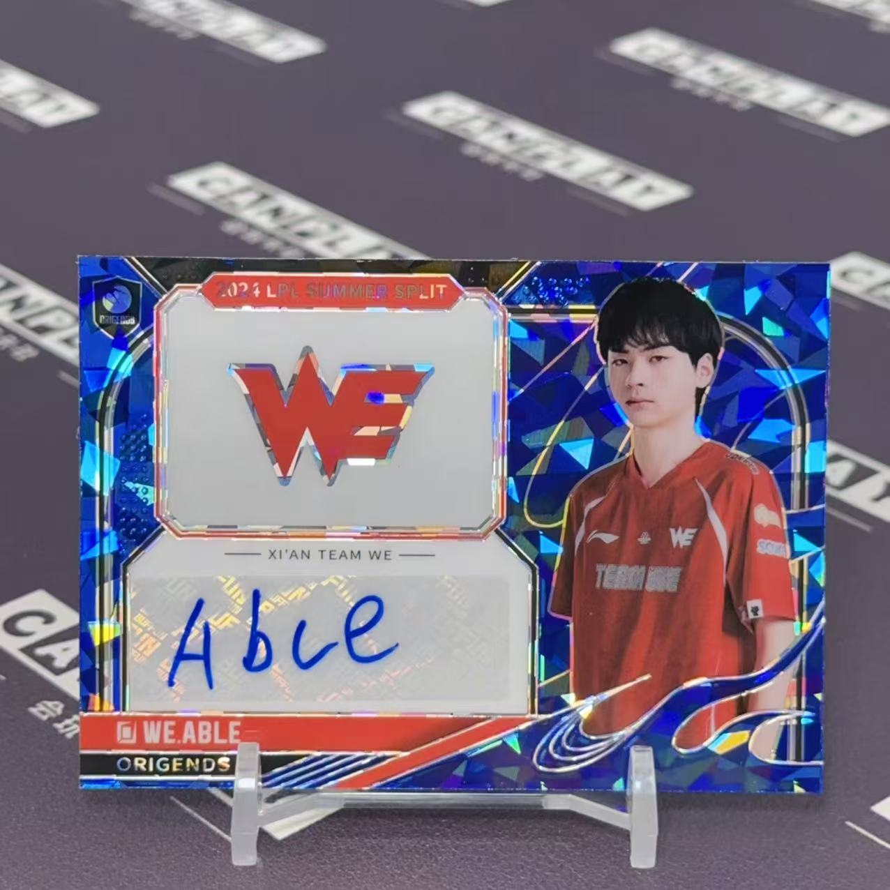 2024 Buffun LPL ABLE 【会玩卡社】2024 Buffun 不凡玩品 英雄联盟 LPL选手卡 光启 WE ABLE 02/25编 单人签字卡 HW0221 卡淘