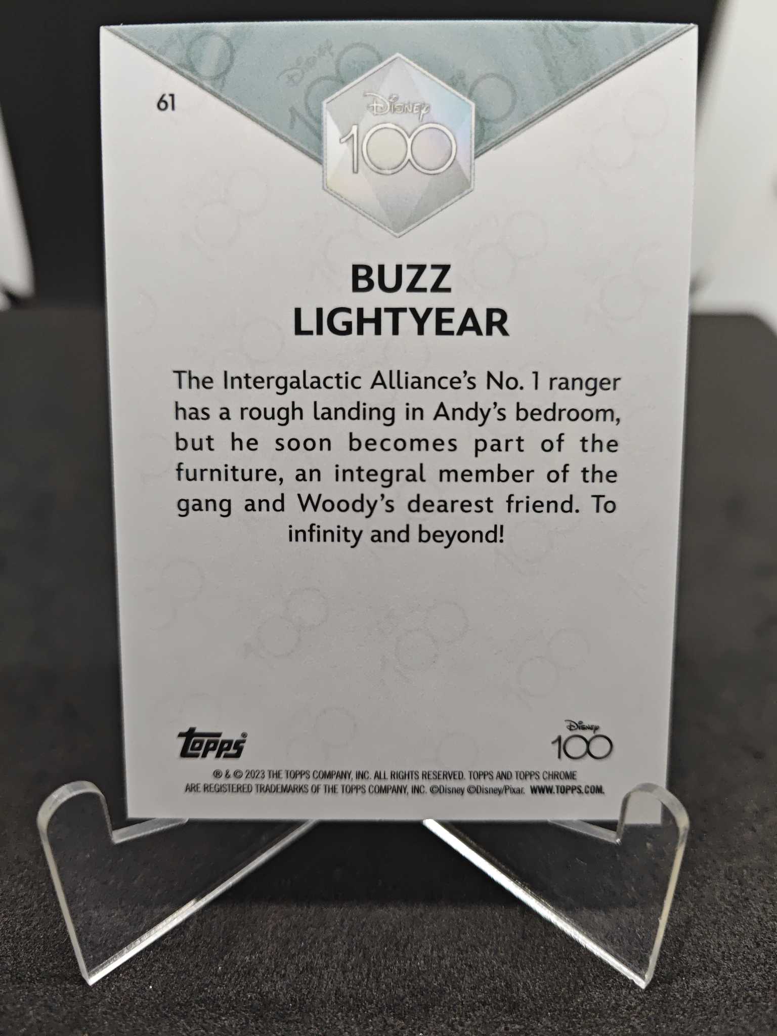 【IWIN拍卖】2023 Topps Chrome Disney 迪士尼100周年 Buzz Lightyear 巴斯光年 玩具总动员 粉折 ...