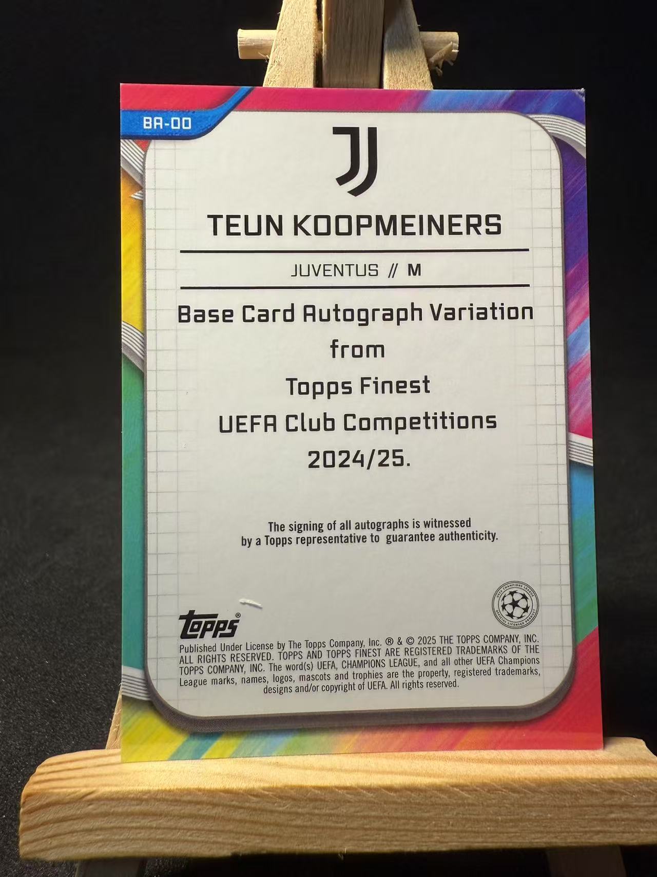 2025 Topps FINEST Teun Koopmeiners MHY 欧战 特恩 库普梅纳斯 Teun Koopmeiners 083 ...