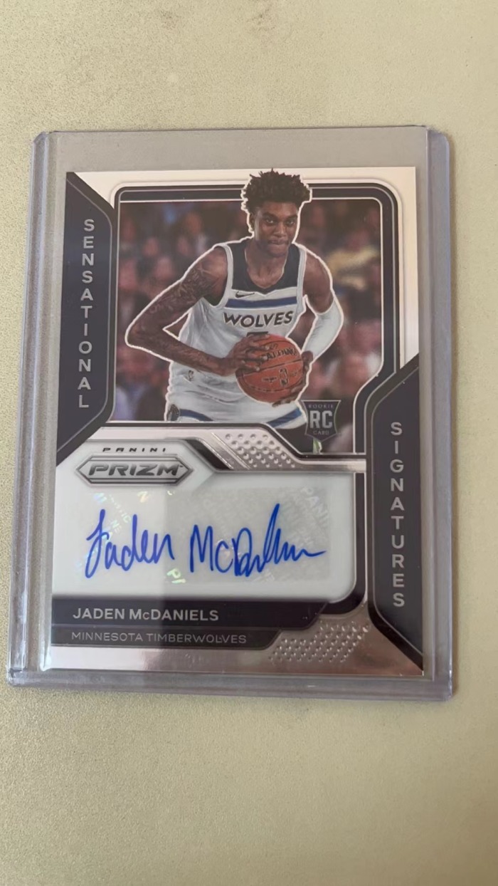 2020 21 Panini Prizm Jaden Mcdaniels 杰登 麦克丹尼尔斯 新秀签名款 Base 森林狼 【马老板】 卡淘