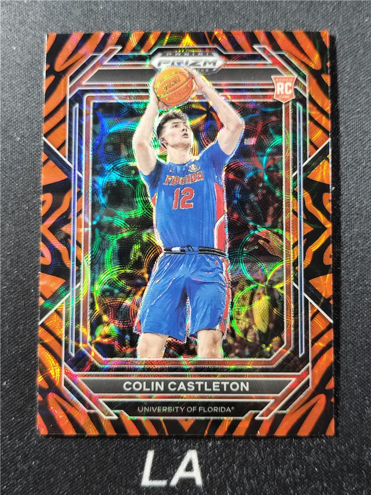 【LA拍卖】2023 Panini Prizm Draft Picks Colin Castleton 大学PZ 新秀RC 科林 卡斯尔顿 ...