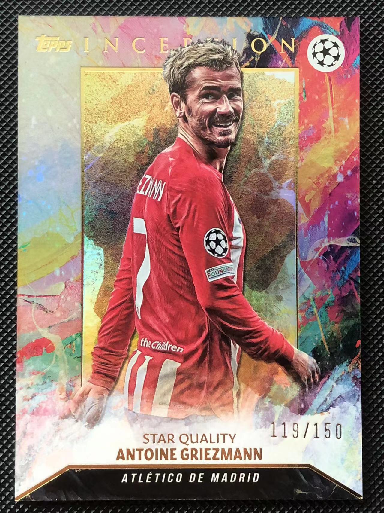 2023-24 Topps INCEPTION Antoine Griezmann 格列兹曼 马竞 盗梦空间 119/150编 彩虹折 厚卡 ...