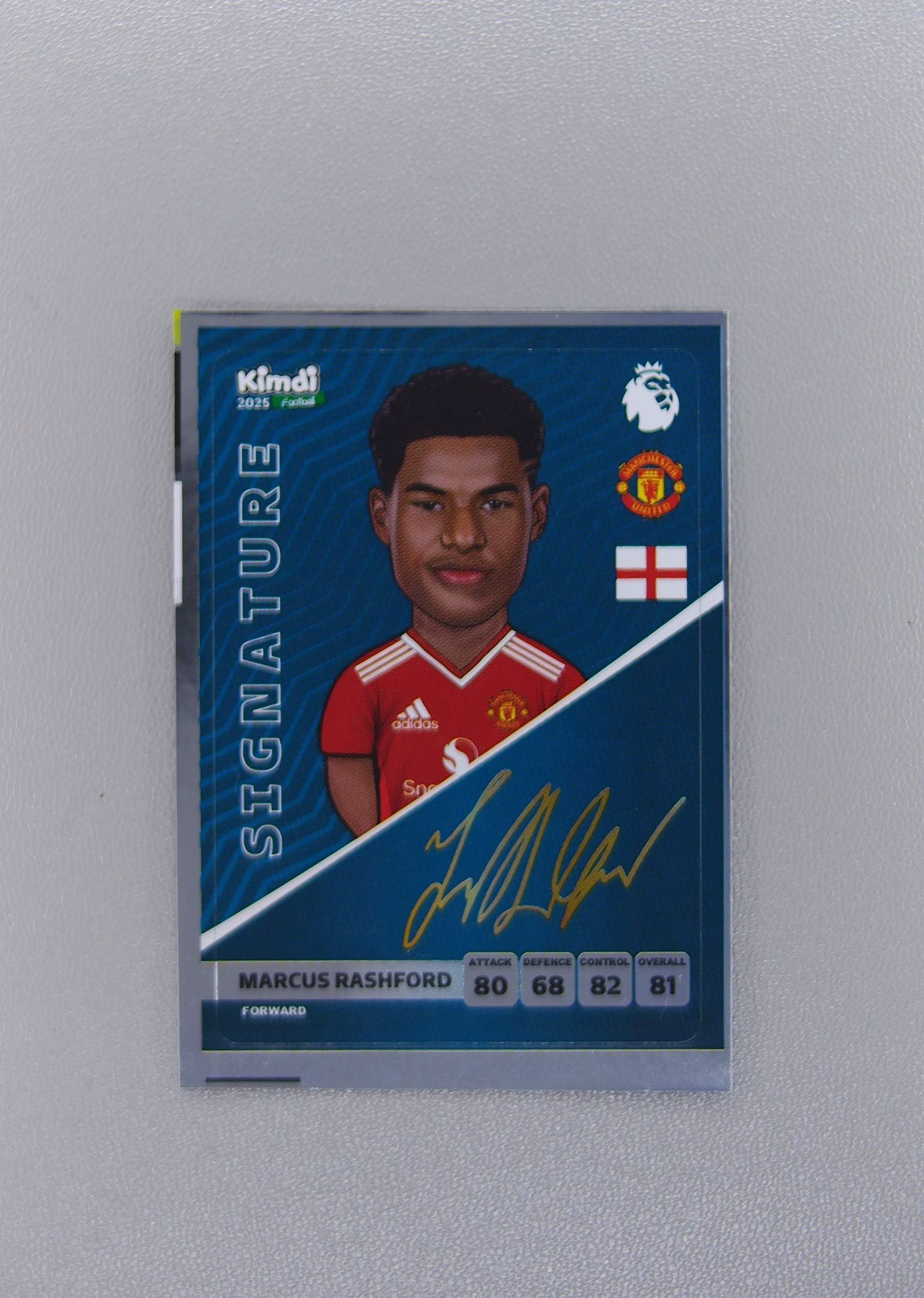 2025 Kimdi 曼联 Marcus Rashford 马库斯 拉什福德 金印签 签字 贴纸 金迪 卡品如图 WQQ6 【梦卡壹编壹】 卡淘
