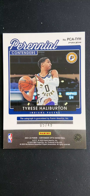 2021-22 Panini Contenders Optic Tyrese Haliburton 【肥猫代卖】P24ZR 球票 OP 哈里 ...