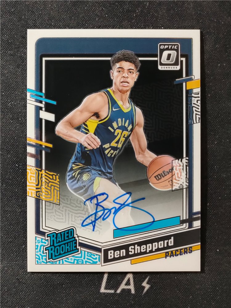 【LA拍卖】2023-24 Panini Donruss Optic Ben Sheppard 杜蕾斯OP 新秀RC 本 谢泼德 步行者 未来 ...