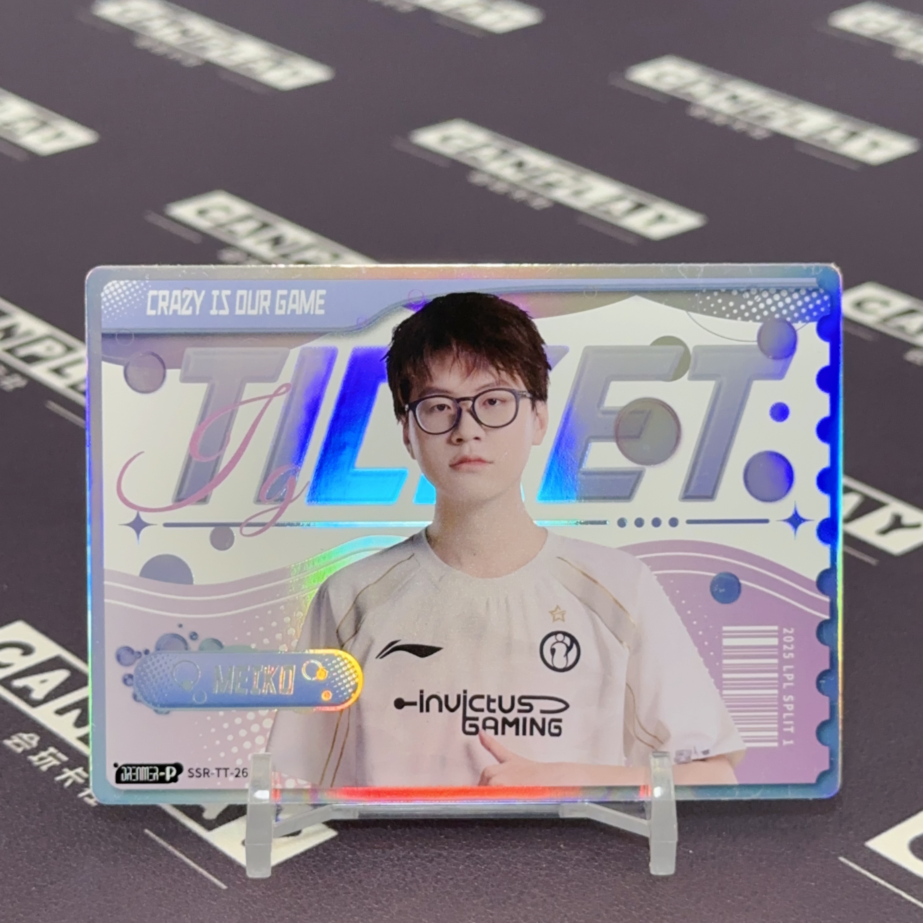 2025 Buffun LPL MEIKO 【会玩卡社】2025 Buffun 不凡玩品 英雄联盟 LPL选手卡 POP3 IG MEIKO ...