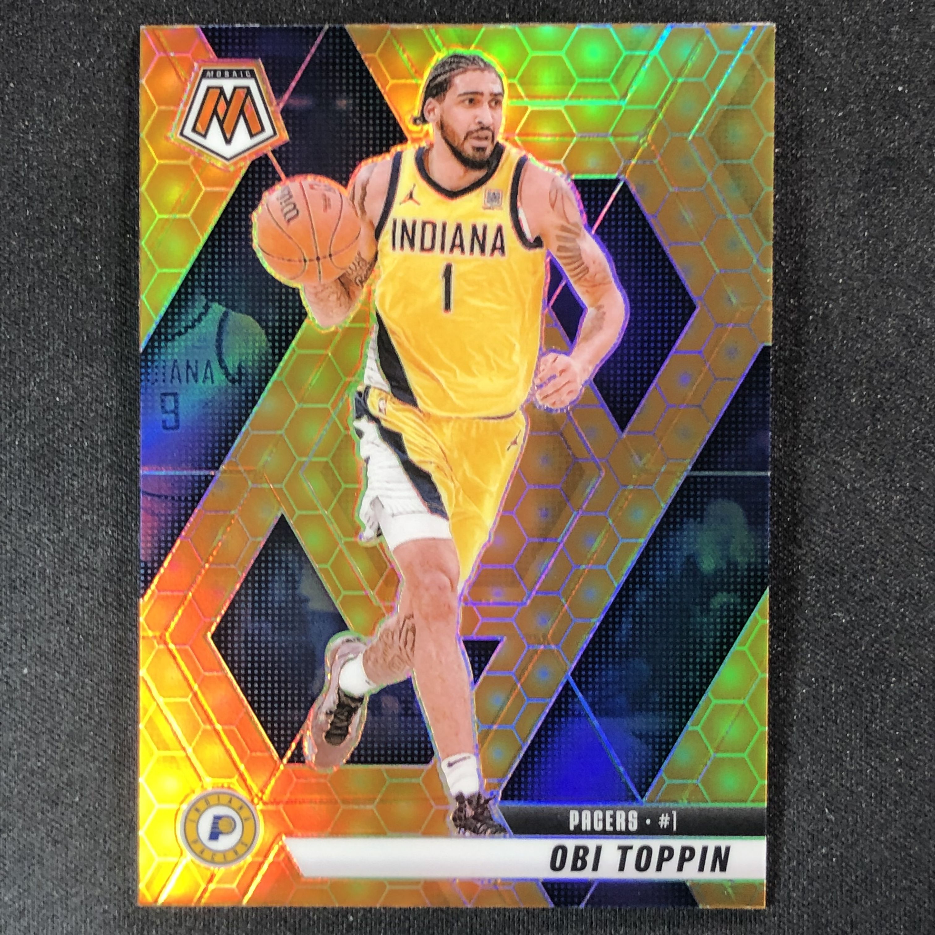 2024-25 Panini Mosaic Obi Toppin 【piaji】马赛克 奥比 托平 步行者 蜂窝折 大比例 sp 扣篮王 身体 ...