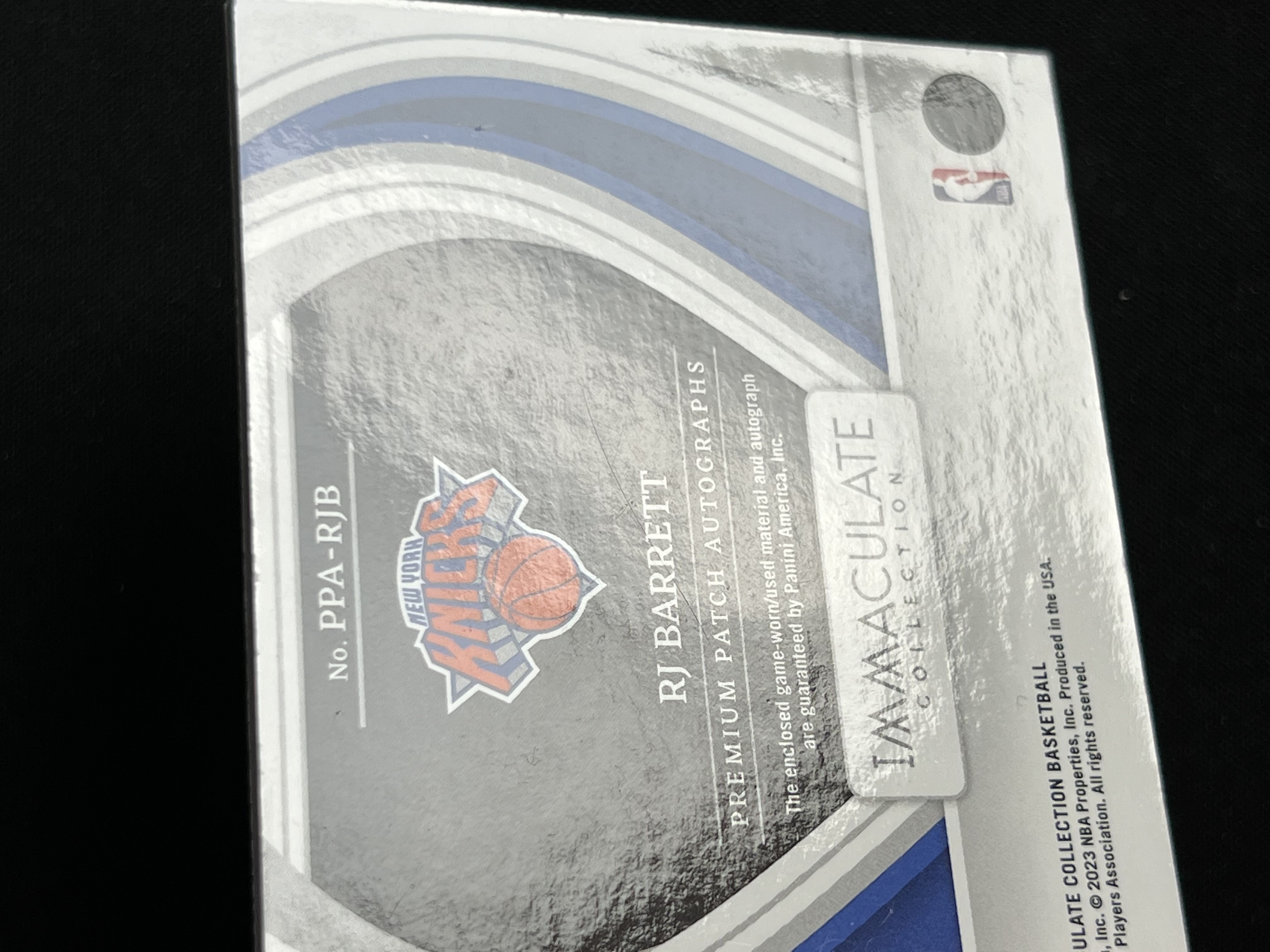 2022-23 Panini IMM R.J. Barrett 爱咪咪 尼克斯 RJ 巴雷特 1/3编 首编1/1 超低编 PPA 球衣物料卡 ...