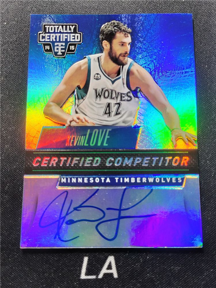 【LA拍卖】14-15 Panini Totally Certified Kevin Love 卫生巾 凯文 乐福 骑士队 森林狼 热火 ...