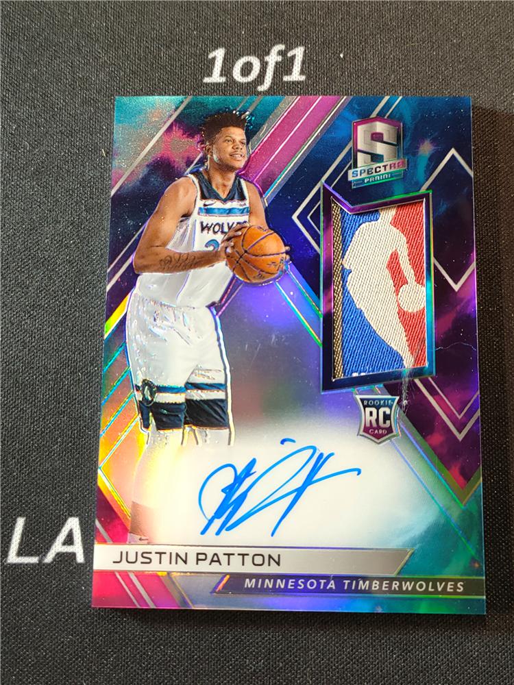 【LA拍卖精品】17-18 Panini Spectra Justin Patton 光谱 新秀RC 贾斯廷 巴顿 帕顿 森林狼 1/1 1编 ...