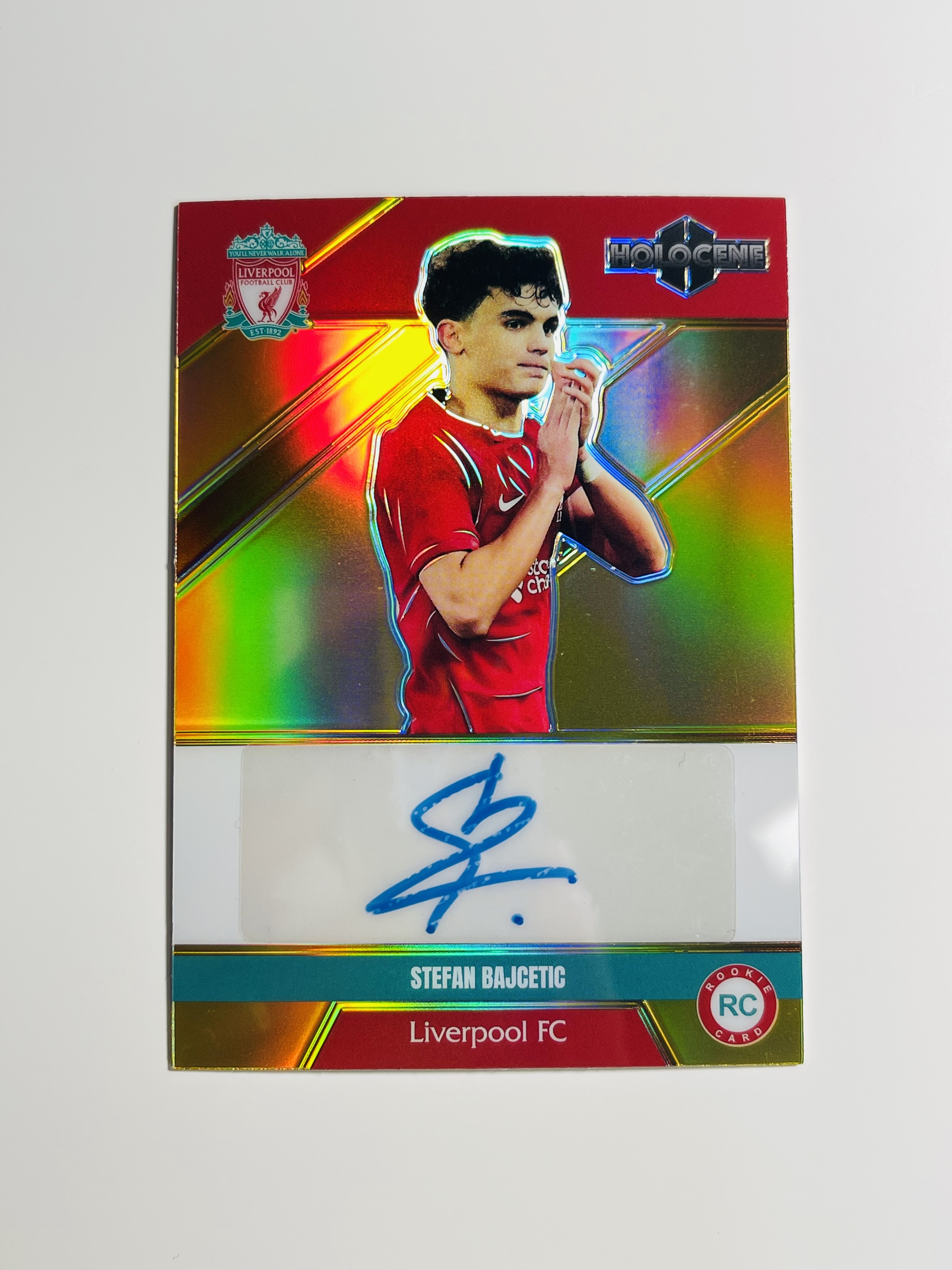 【CHILL官方代拍】YY505 2023 Daka达咖文化 Holocene利物浦队盒 5/10编 西班牙 Stefan Bajcetic 斯特凡 巴伊切蒂奇 RC新秀签字 金折折射 轻印 ...