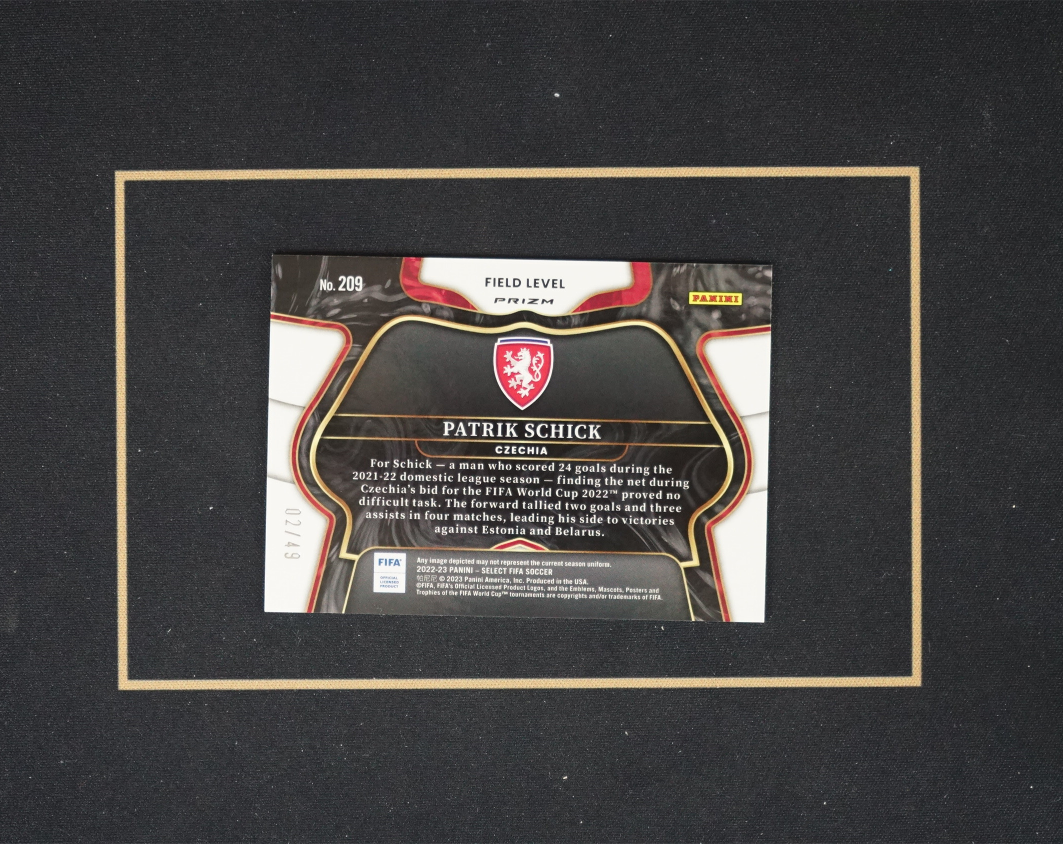 2022-23 Panini select Patrik Schick 捷克 希克 49编 三级 扎染折【V120A】63【超新星代卖】C 卡淘