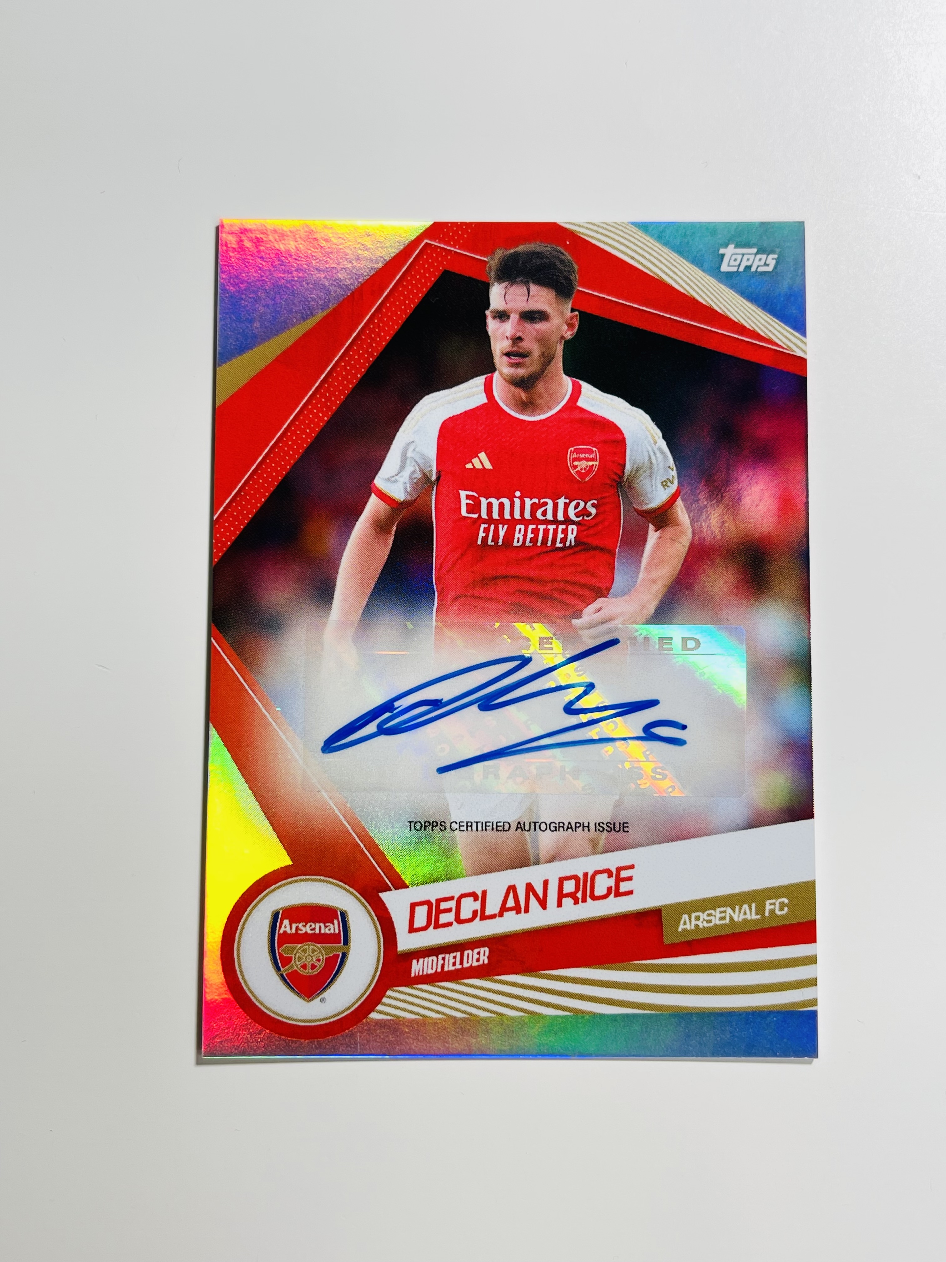 【CHILL官方代拍】tommy268 2023-24 Topps Fan版 阿森纳队盒 英格兰 Declan Rice 德克兰 赖斯 签字 ...