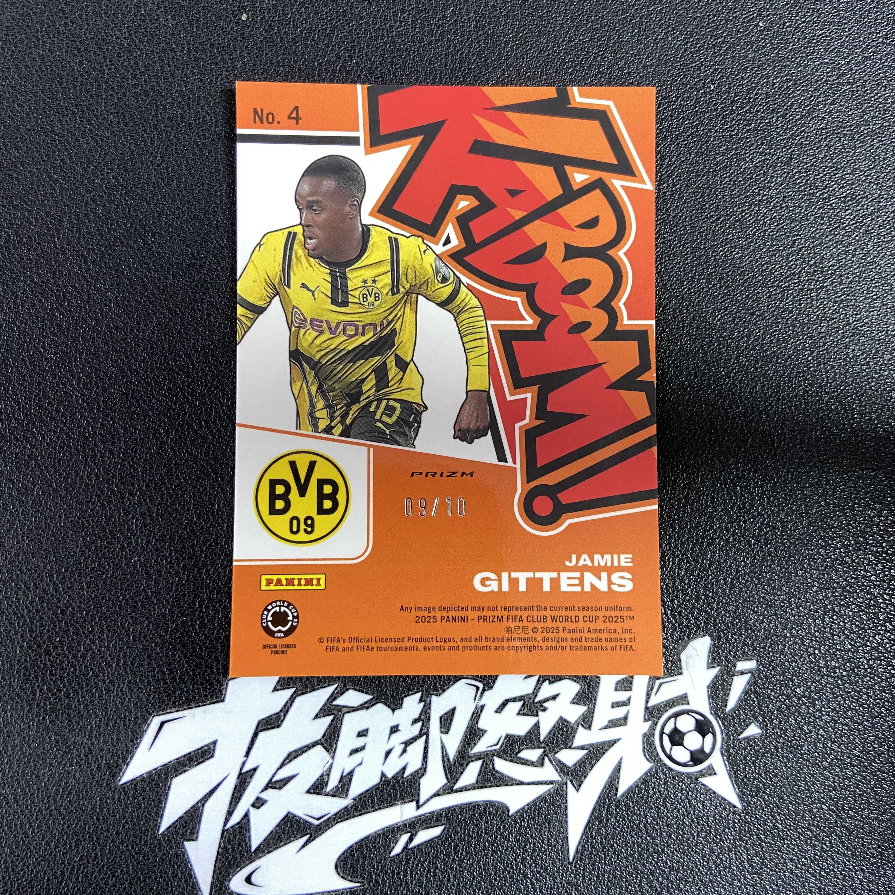 【拔脚代卖】2025 Panini Prizm FIFA 世俱杯 元年 Jamie Gittens 吉滕斯 多特蒙德 卡爆大比例特卡 ...