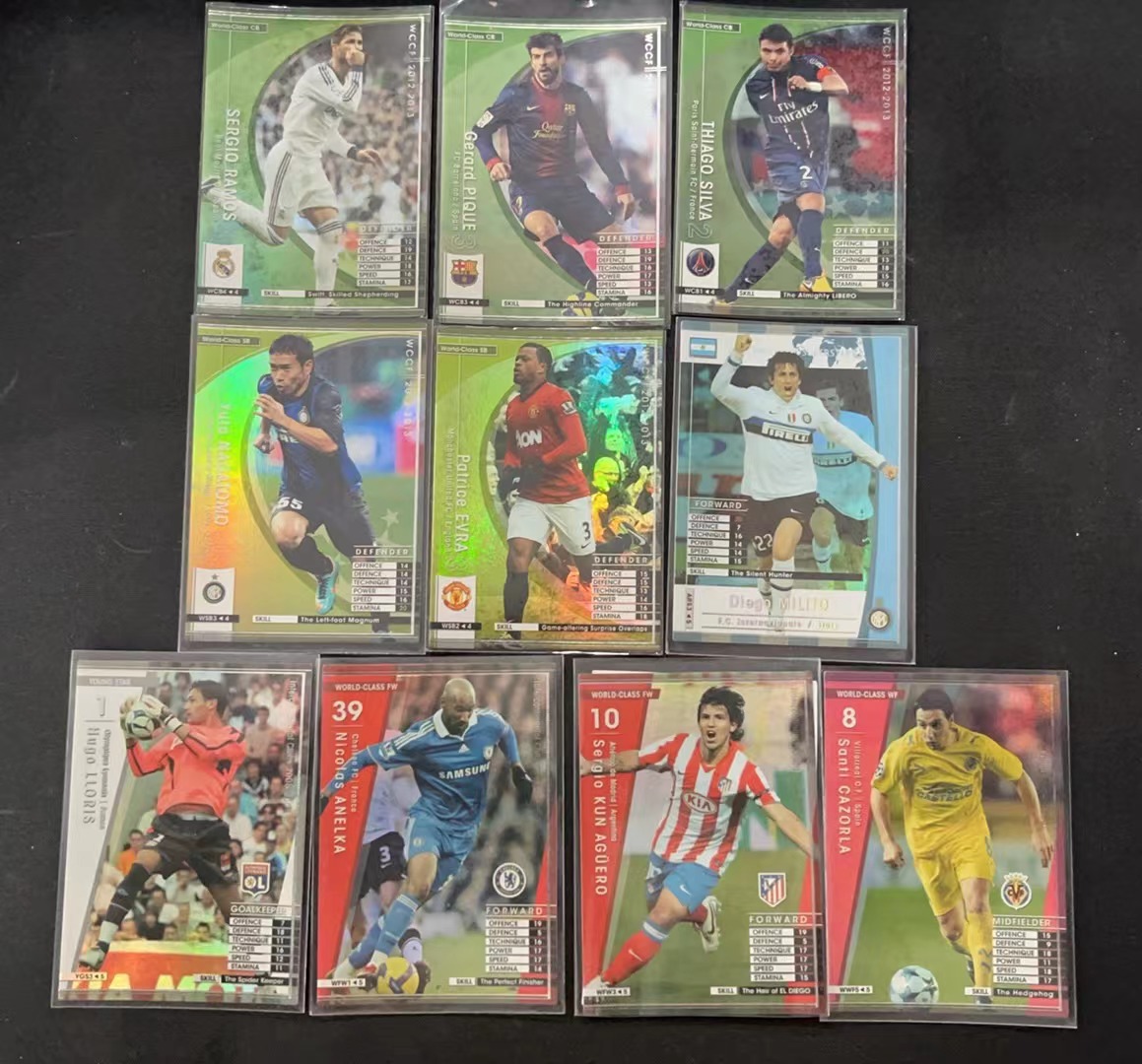 【长安代卖】Panini WCCF 水爷拉莫斯 杰拉德皮克 蒂亚戈席尔瓦 三爷埃弗拉 卡索拉 阿圭罗 雨果洛里等 好人lot 共10张 实卡帅气【前进喜乐】 卡淘