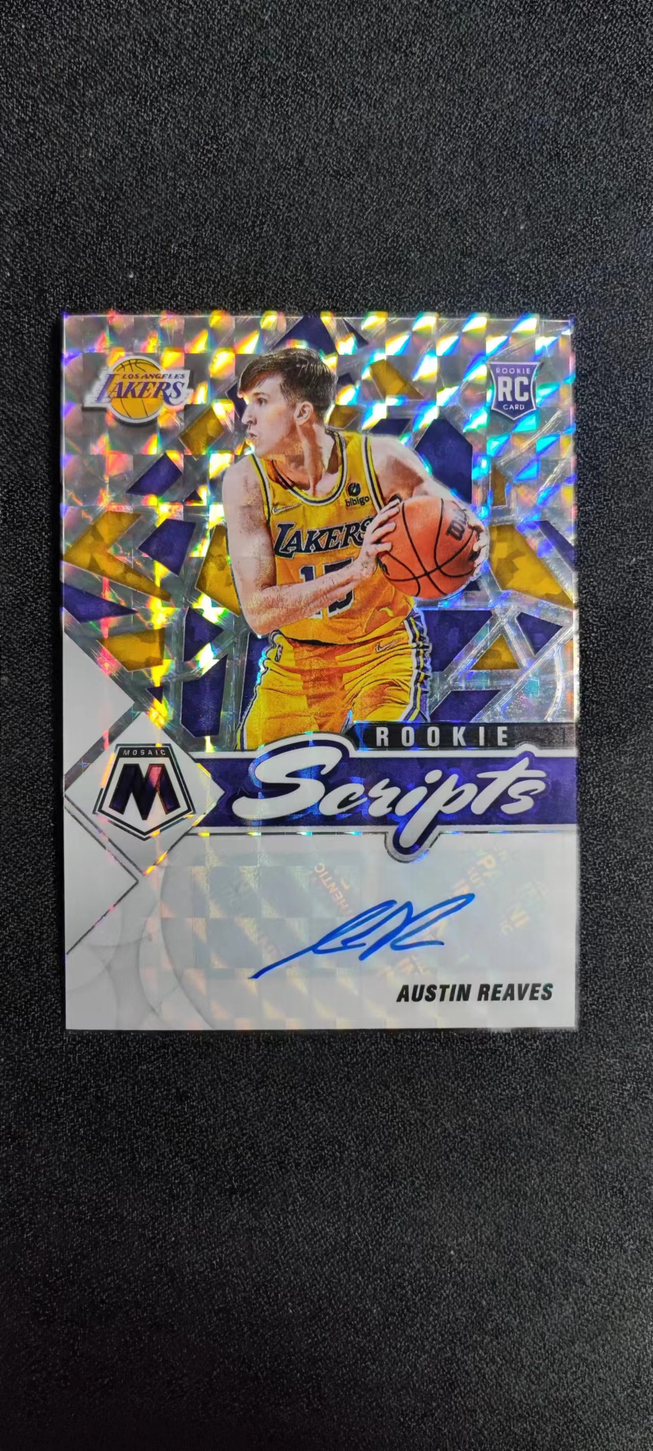 2021-22 Panini Mosaic Austin Rivers 马赛克 湖人 奥斯汀 里弗斯 里夫斯 新秀RC 神奇小子 银格子折 ...