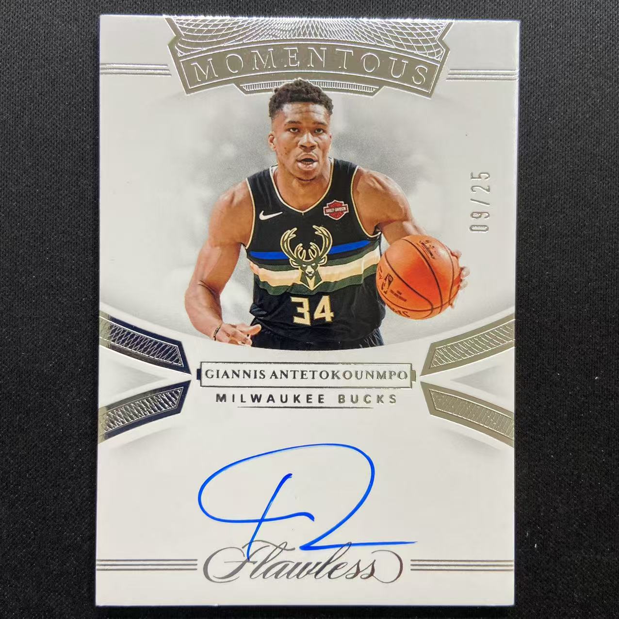 2019-20 手提 Flawless Giannis Antetokounmpo 字母哥 扬尼斯阿德托昆博 Momentous SP签字 ...