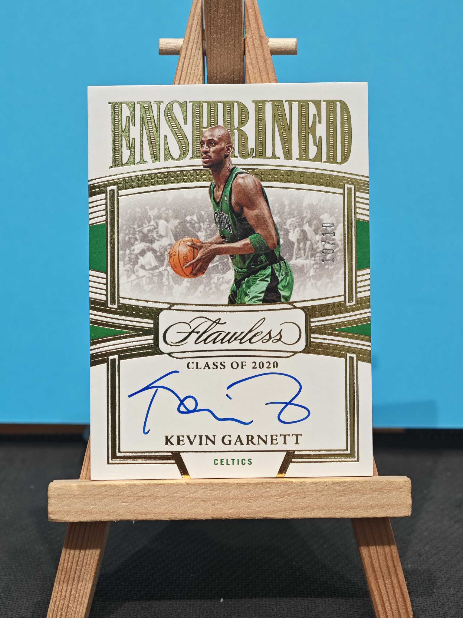 2022-23 Panini Flawless Kevin Garnett 手提 凯文 加内特 狼王 10/10编 尾编 金平行 签字 卡签 ...