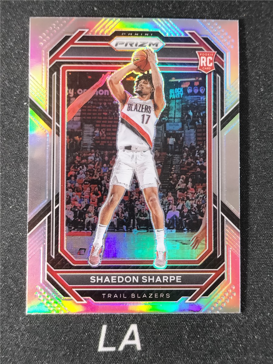【LA拍卖】2022-23 Panini Prizm Shaedon Sharpe 新秀RC 谢登 夏普 开拓者队 前全美第一高中生 赛季末 ...