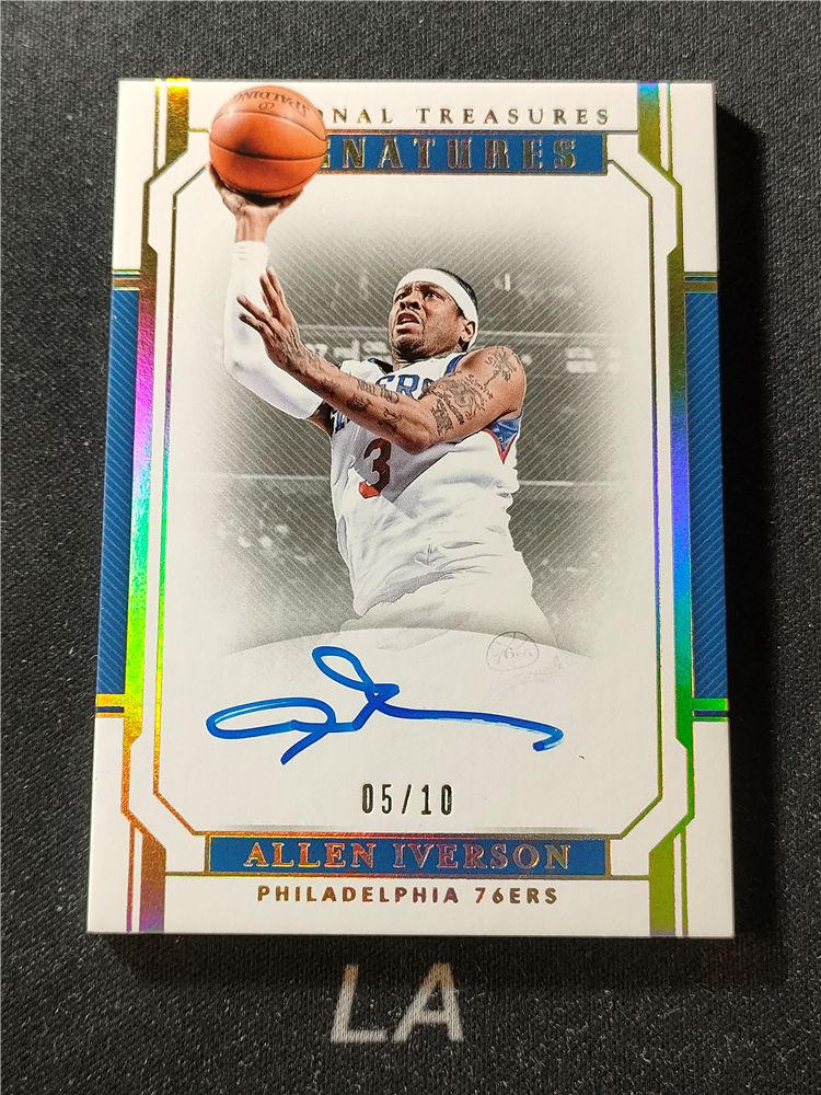 【LA拍卖精品】18-19 Panini National Treasures Allen Iverson 国宝 阿伦 艾弗森 AI 76人队 ...