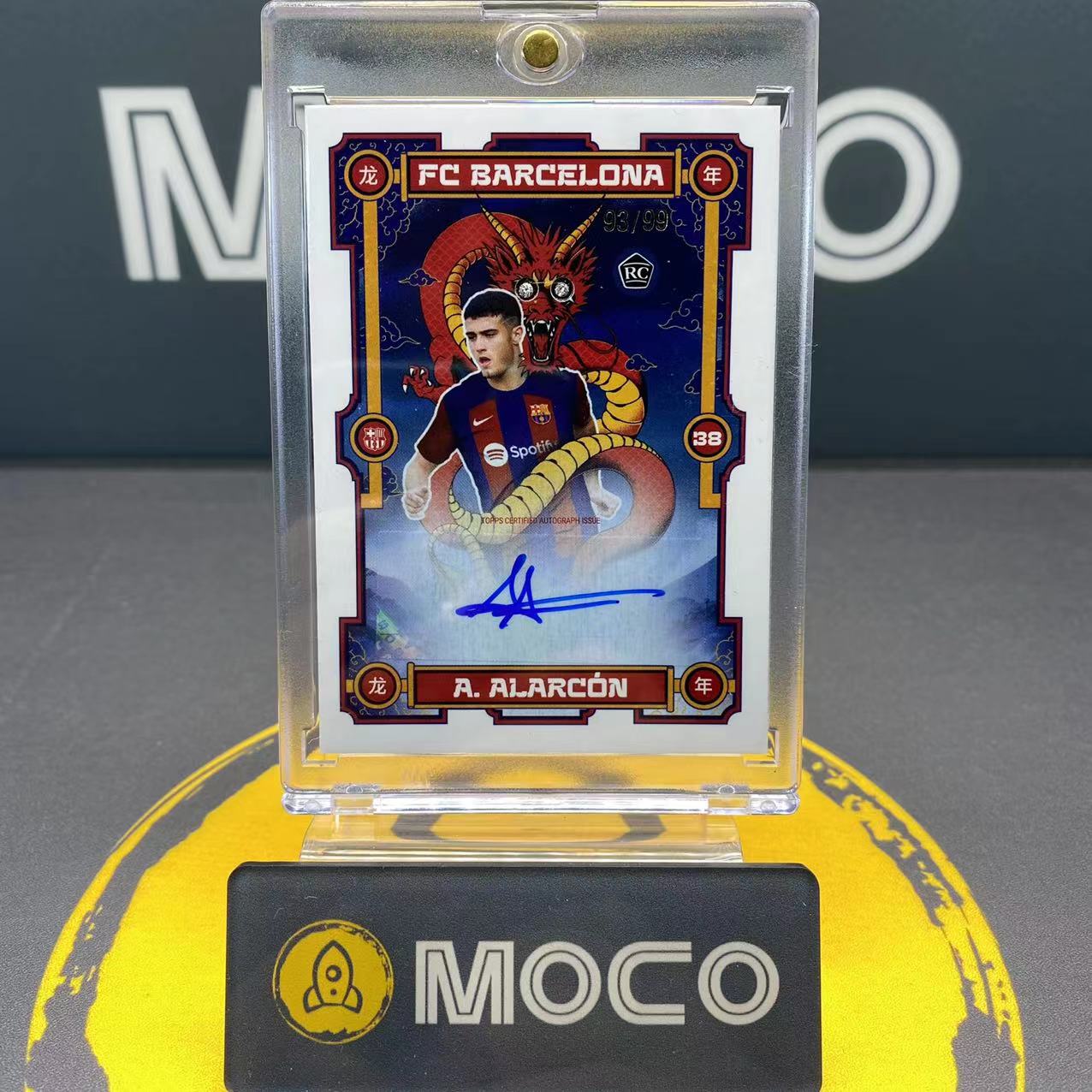 2024 Topps FC Barcelona Ángel Alarcón RC 【MOCO拍卖】巴萨龙队盒 中国限定 新秀 阿拉尔孔 签字 ...