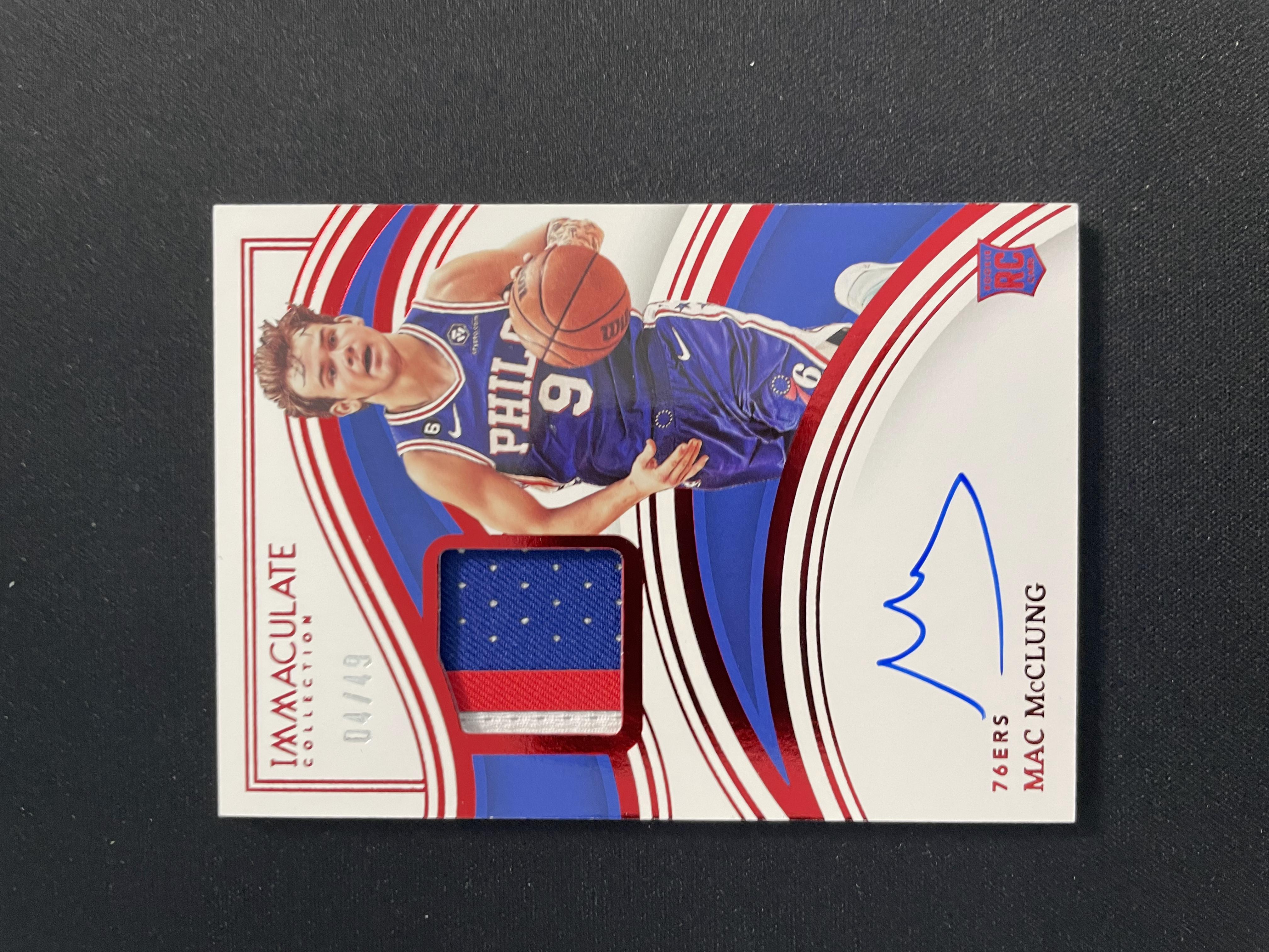 2022-23 Panini Immaculate Mac McClung RC 【卡拍拍】爱咪咪 签字 卡签 物料 RPA 49编 三色 ...