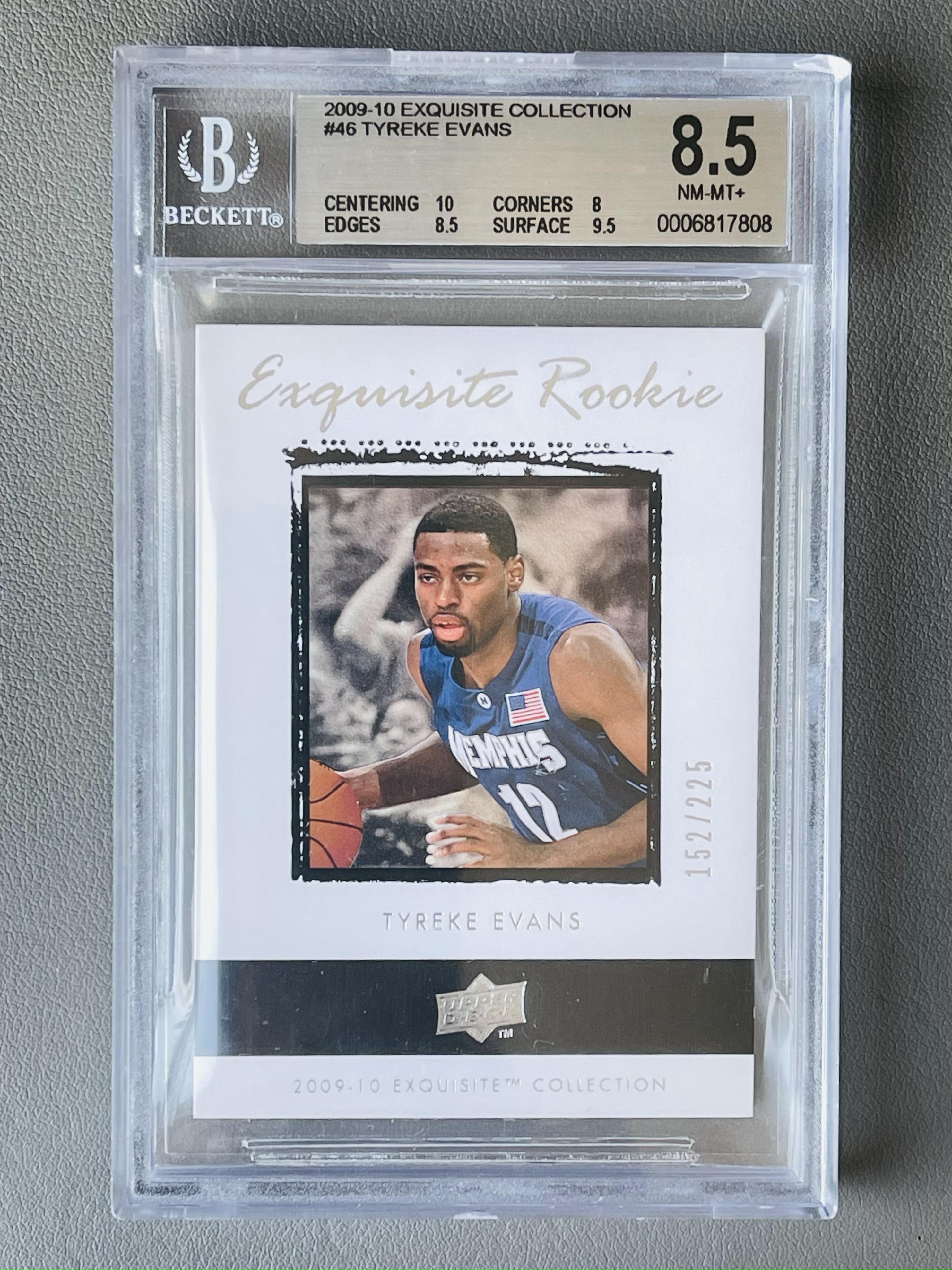 2009 10 Upper Deck Exquisite Tyreke Evans Rc 【鲸鱼卡社】xin 末年ud木盒 泰瑞克埃文斯 新秀