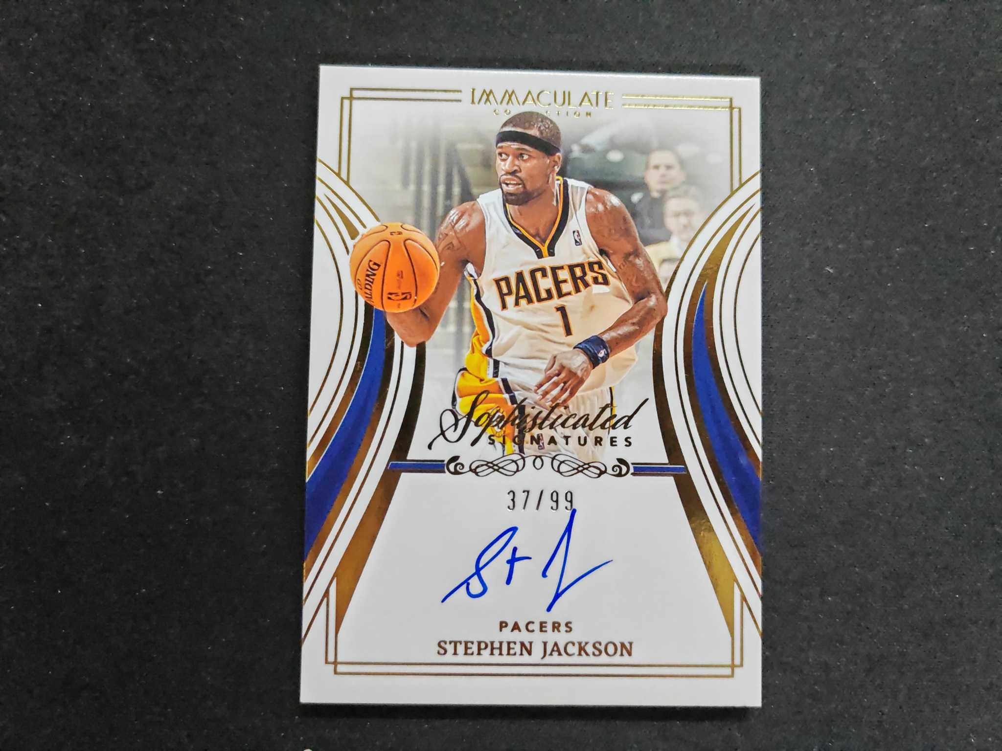 2022-23 Panini Immaculate Stephen Jackson SC球星卡 步行者 斯蒂芬杰克逊 卡签 签字 99编 卡品 ...