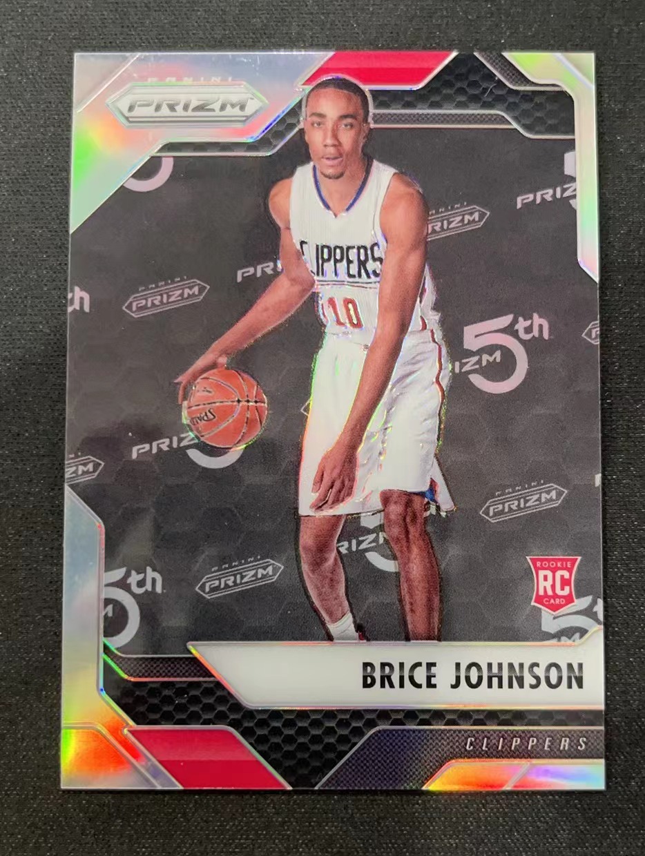 2016-17 Panini Prizm Brice Johnson 【长安代卖】PZ 快船 新秀RC 布莱斯约翰逊 SSP 5周年纪念银折 ...