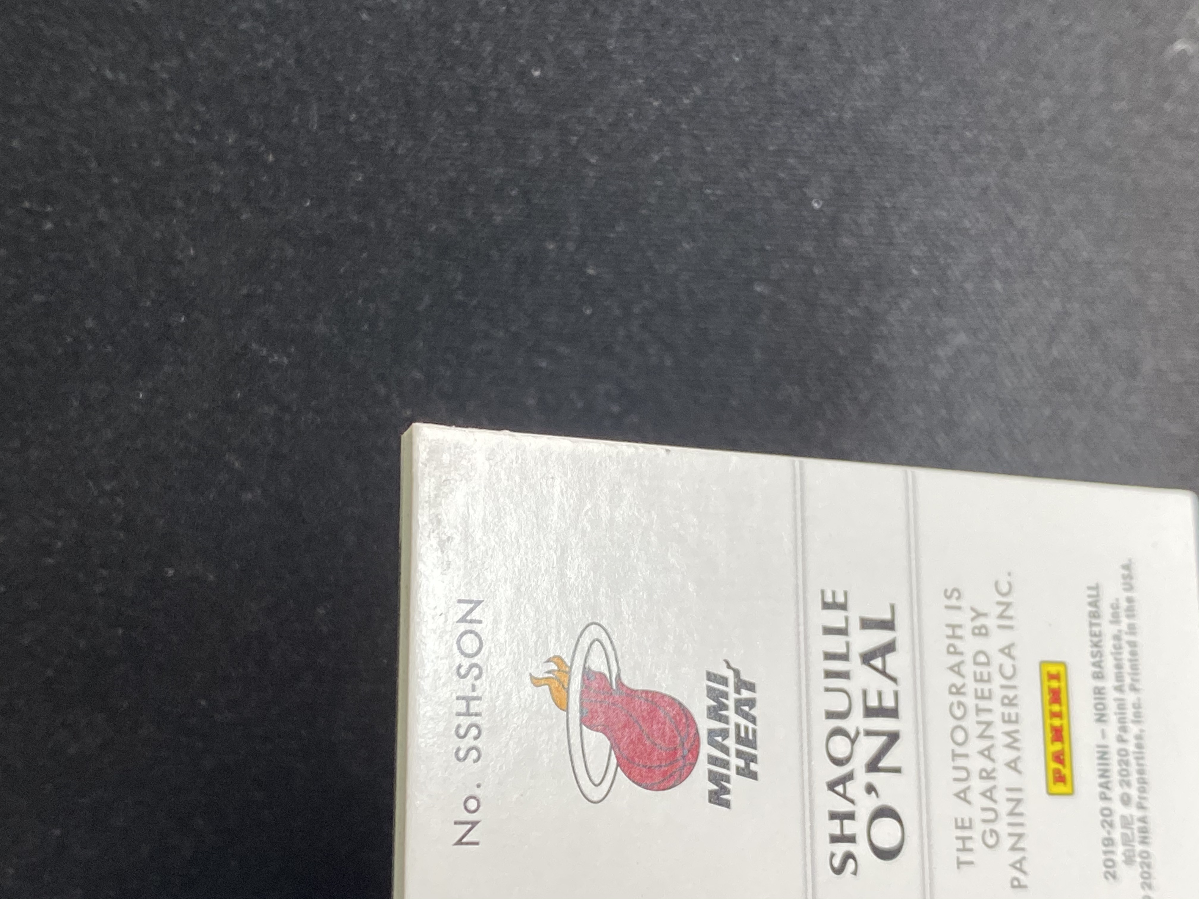 2019-20 Panini Noir Shaquille O'Neal 诺尔 热火 沙奎尔 奥尼尔 大鲨鱼 /99编 聚光灯签 金笔卡签 ...