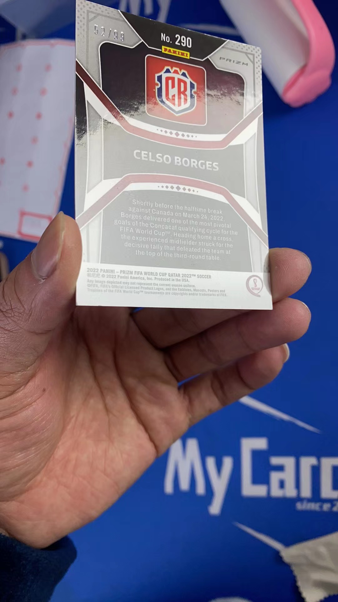 2022 Panini World Cup Prizm CELDO BORGES 【Mycards球星卡】世界杯PRIZM 哥斯达黎加 塞尔索 ...