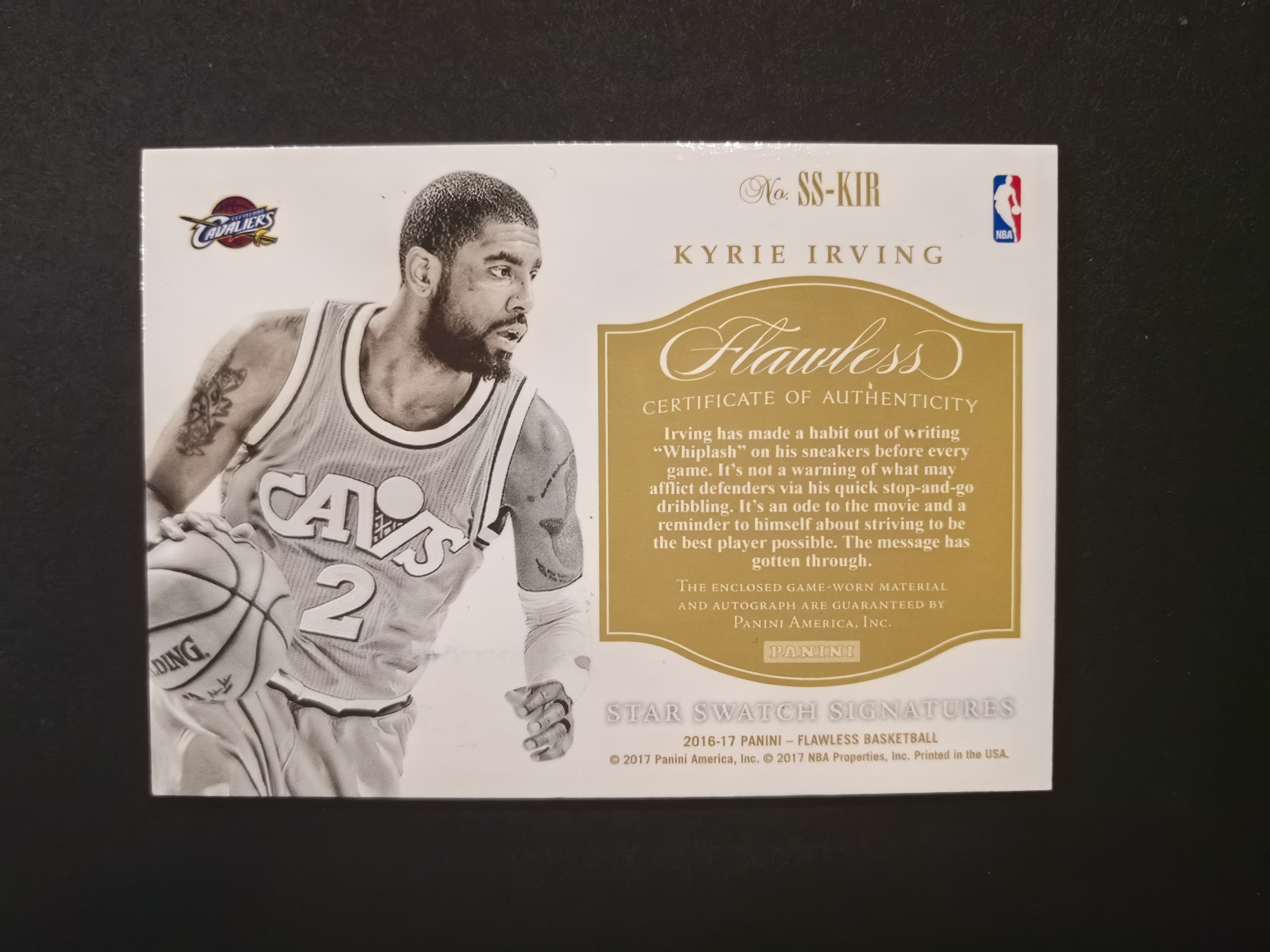 2016-17 Panini Flawless Kyrie Irving 【DQ代卖】手提 骑士 凯里欧文 patch 签字卡签 PA SS ...