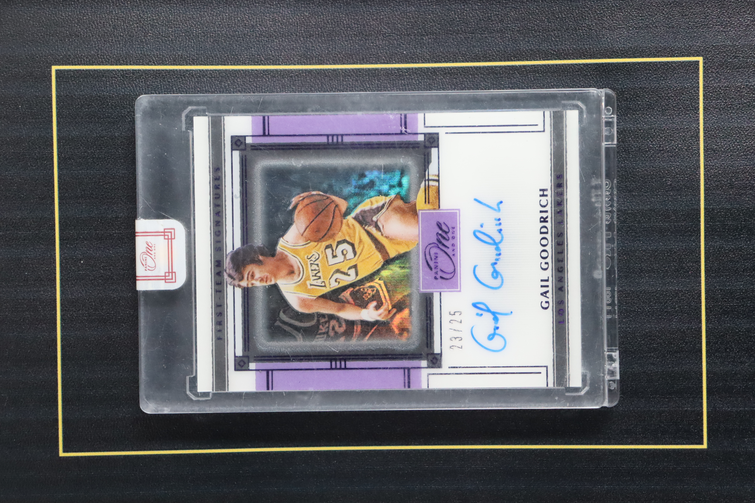 2020-21 Panini One and One Gail Goodrich 湖人 盖尔 古德里奇 25编 First Team 签字 ...