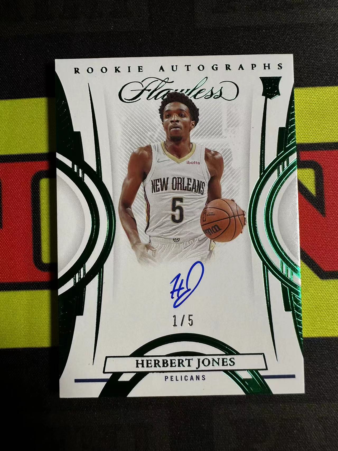 2021-22 Panini Flawless Herbert Jones RC 【凯泽拍卖】鹈鹕 新秀 赫伯特 琼斯 签字 卡签 1/5编 ...