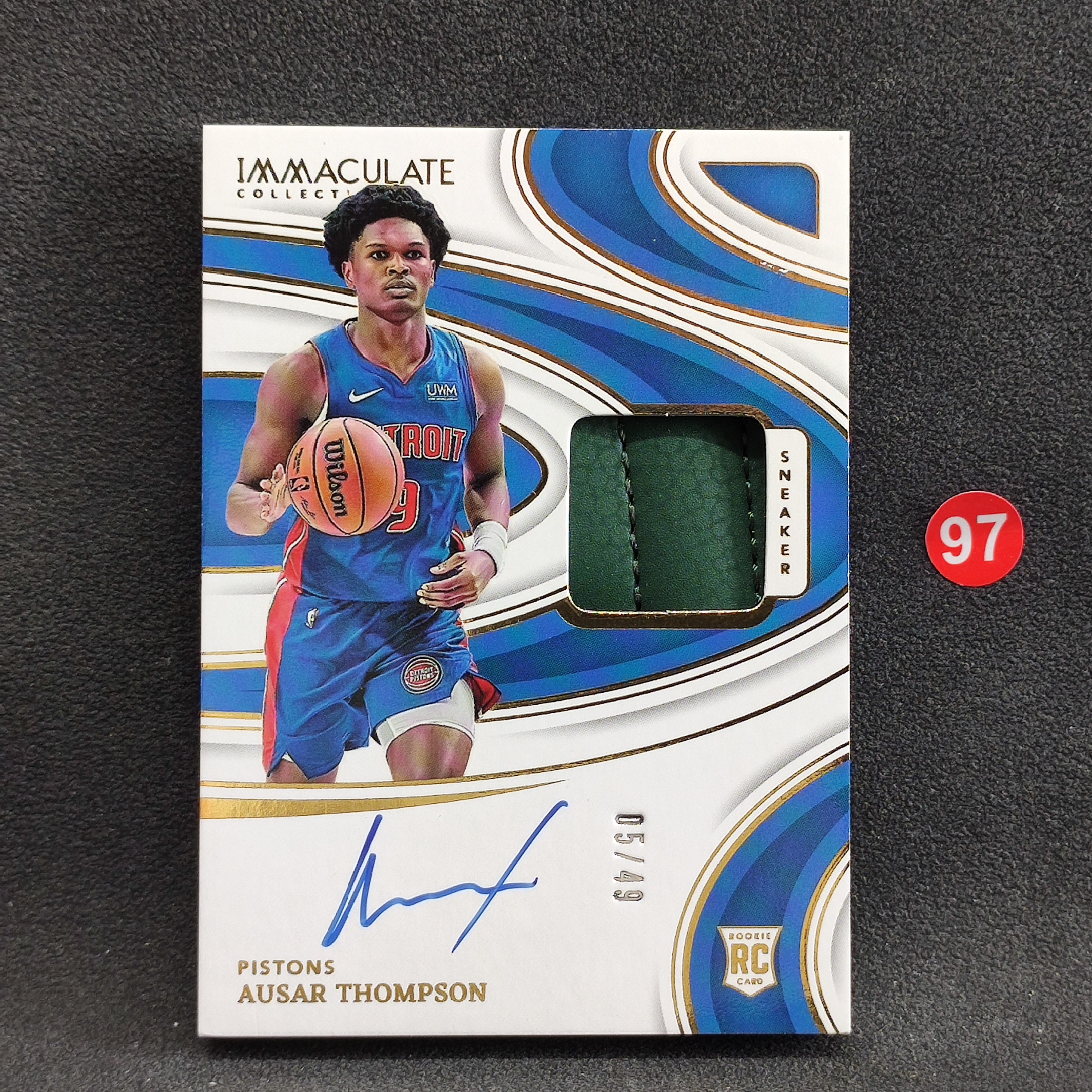 【大腿代卖精品】Ausar Thompson 奥萨尔汤普森 2023-24 Immaculate RC新秀 /49编 SNS 签字 卡签 球鞋 ...