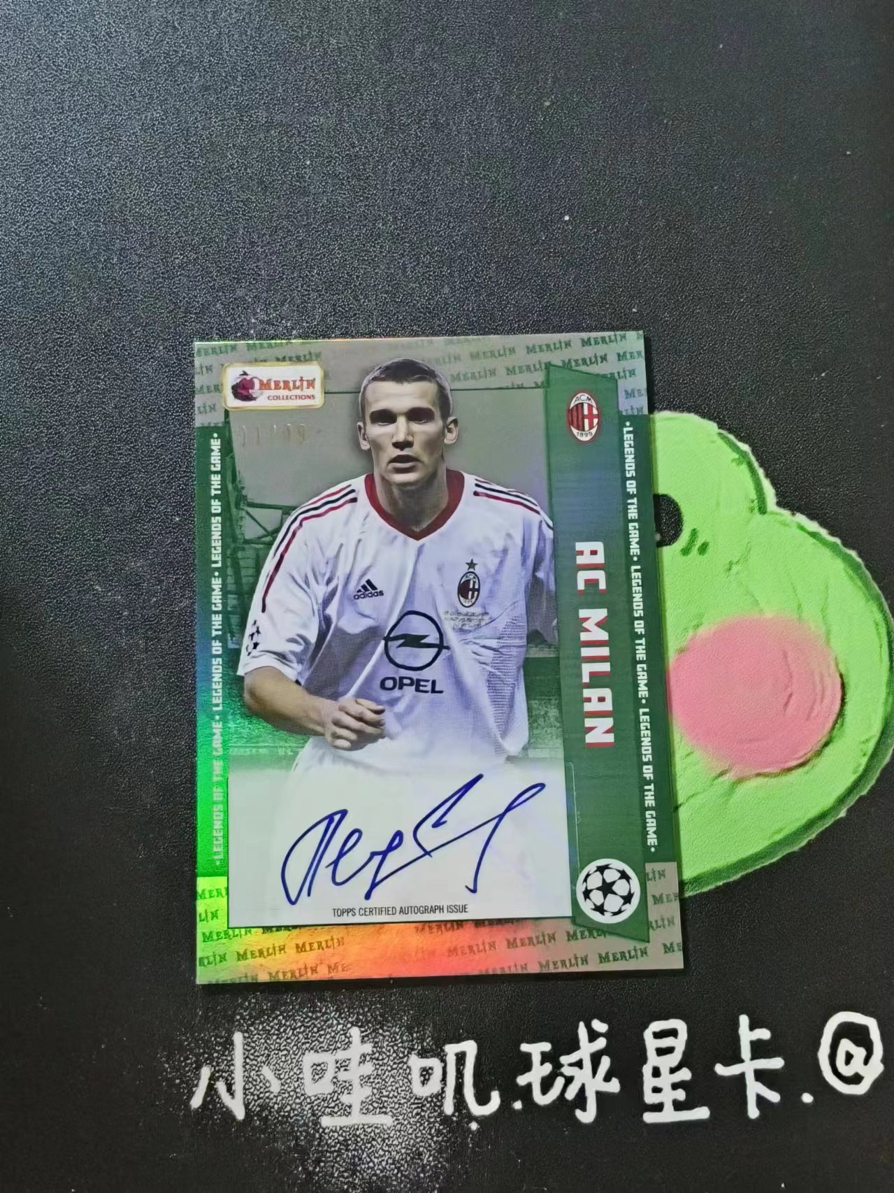 2022-23 Topps Chrome Andriy Shevchenko 梅林遗产 舍普琴科 11/49编 AC米兰传奇 完美签字 核弹头 ...