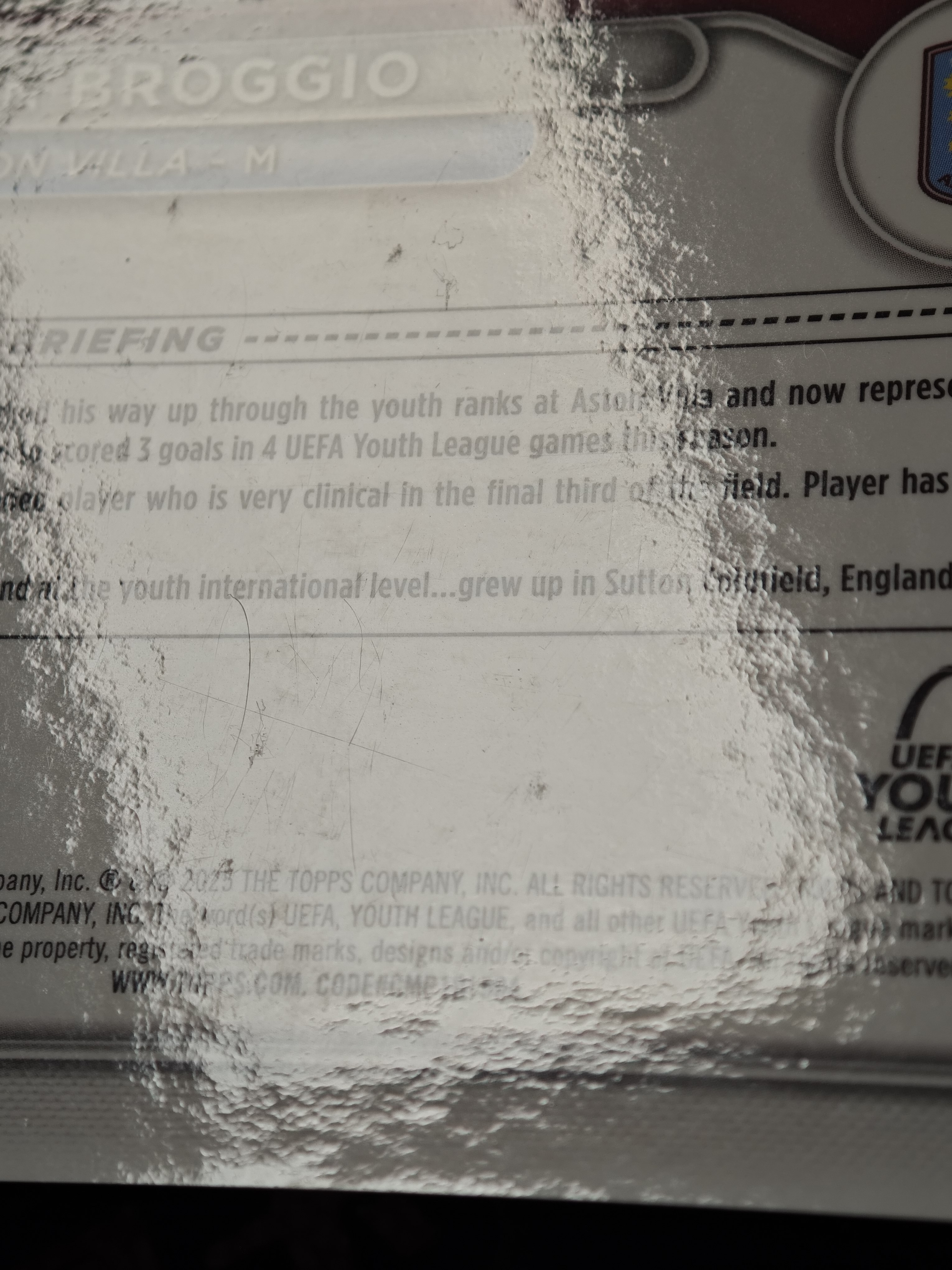 2024-25 【老虎队 小八】topps chrome ben broggio RC 欧冠tc 布罗吉奥 1st bowman特卡 39/ ...