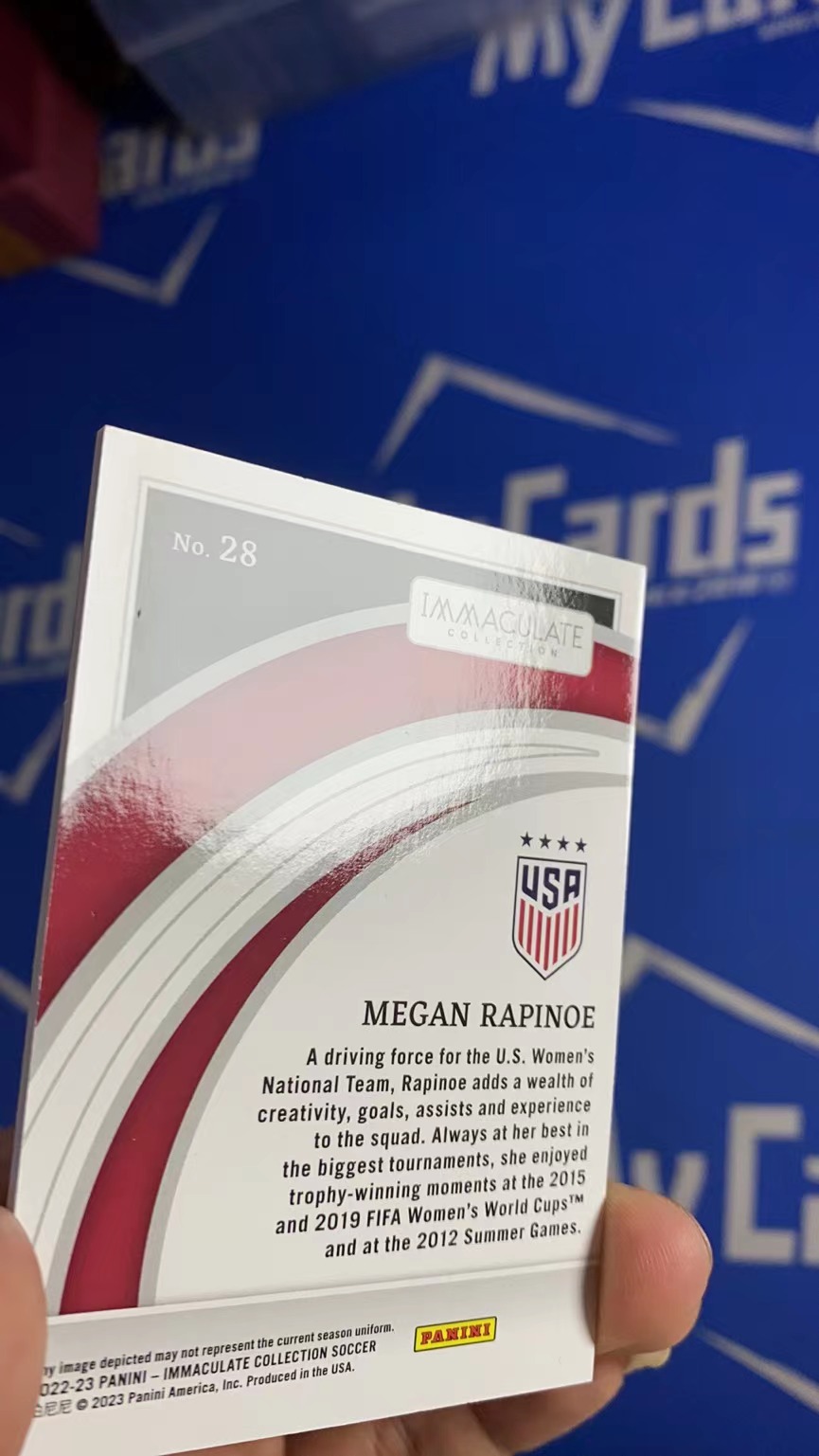 2022 Panini Immaculate MEGAN RAPINOE 【Mycards球星卡】IMM 美国 女足 梅根 拉皮诺埃 银平行 ...