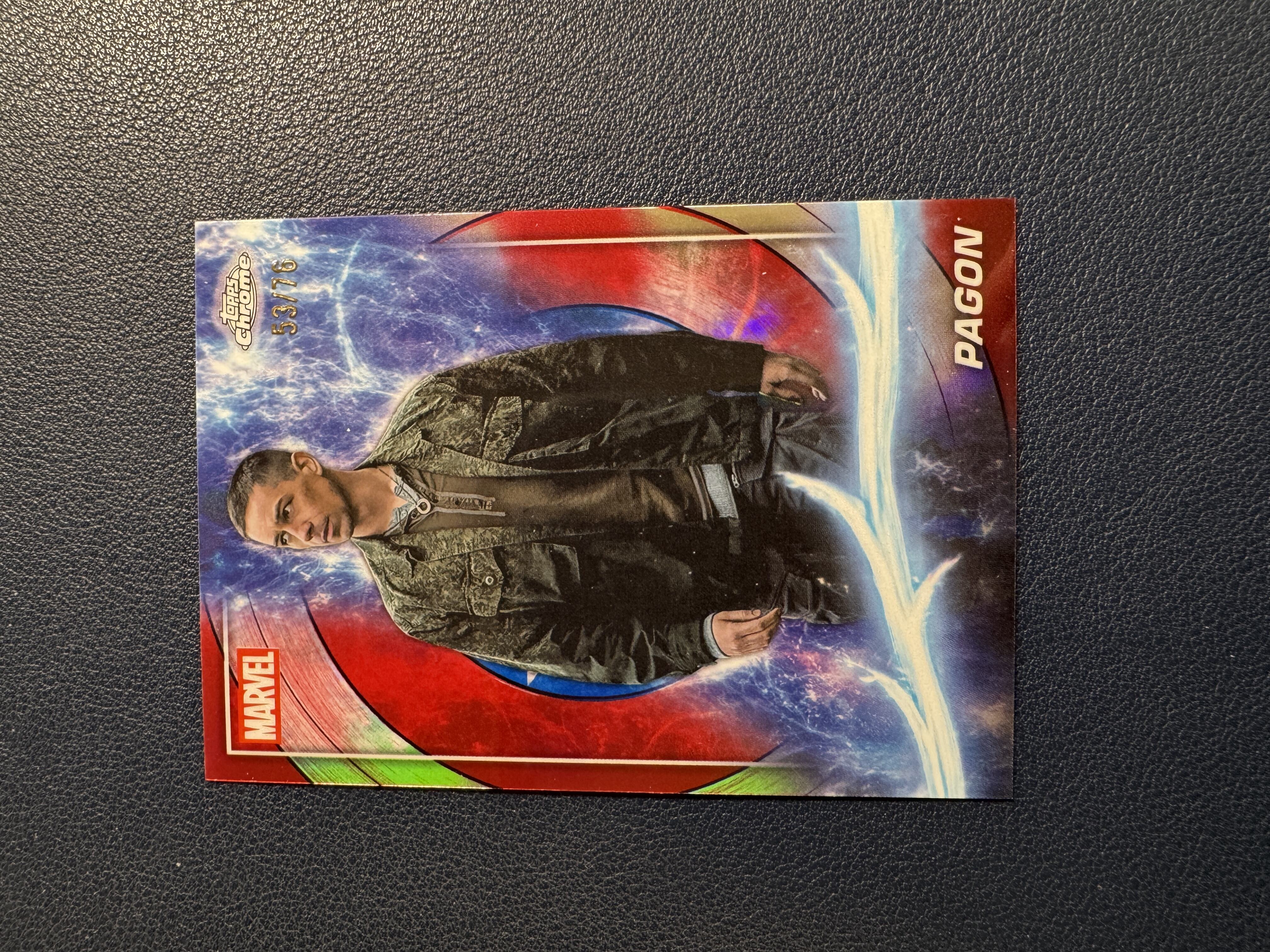 2025 Topps Marvel (MCU) Studios Chrome TC漫威影视 Pagon 帕根 五阶 美国队长折 盾牌折 53/ ...