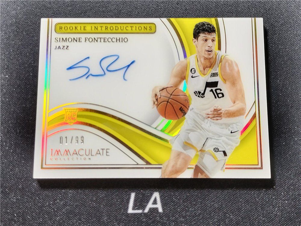 【LA拍卖】22-23 Panini Immaculate Simone Fontecchio 新秀RC 丰泰基奥 爵士队 Rookie ...