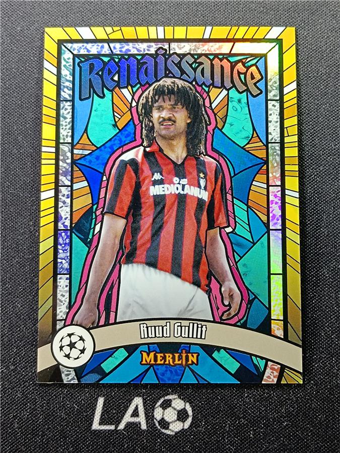 【LA足球】2024-25 Topps Merlin Ruud Gullit 欧冠 梅林 AC米兰 路德 古利特 荷兰 Renaissance ...