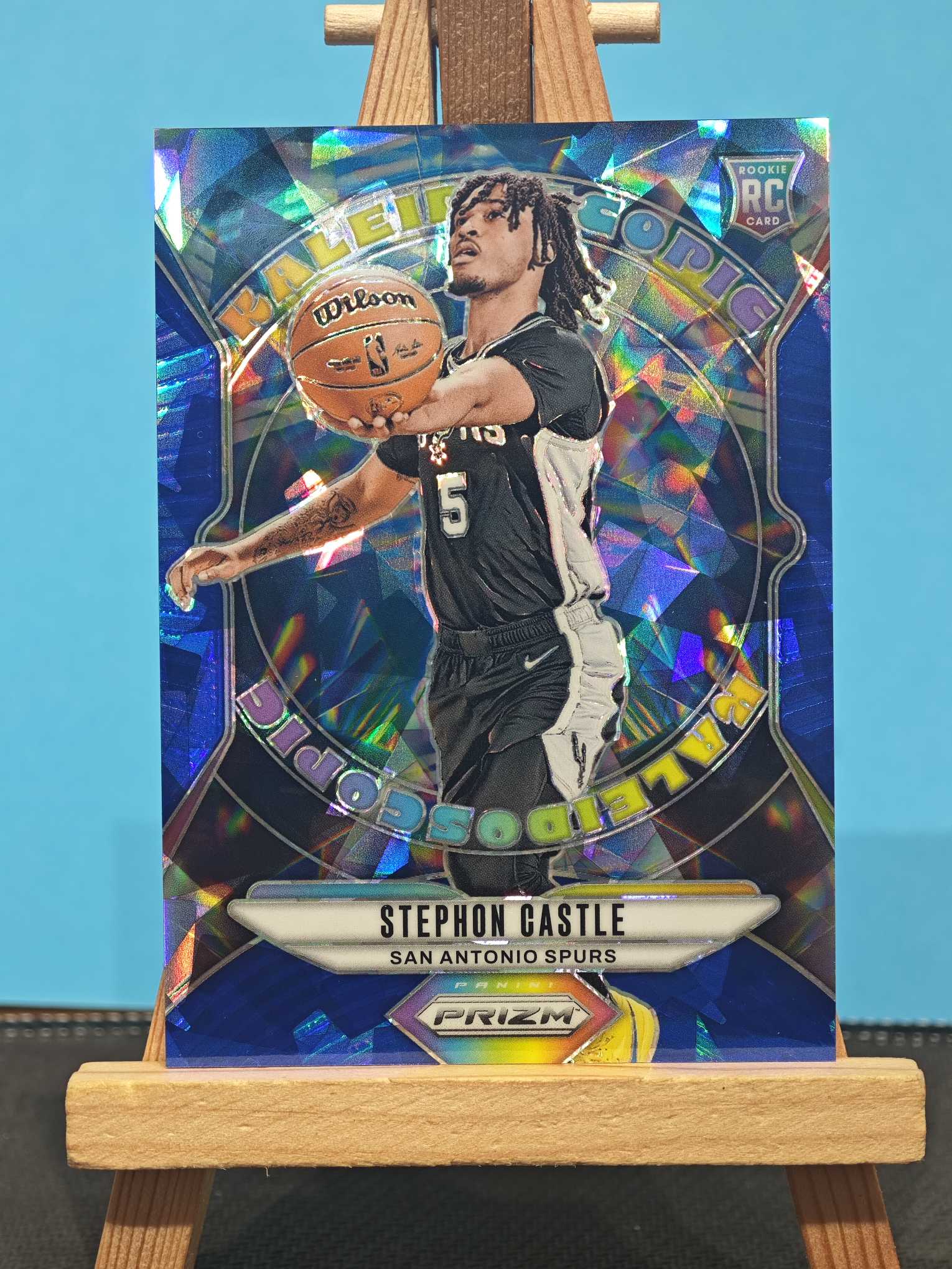 2024-25 Panini Prizm Stephon Castle RC pz 新秀 斯蒂芬 卡斯尔 099/125编 蓝碎冰 ...