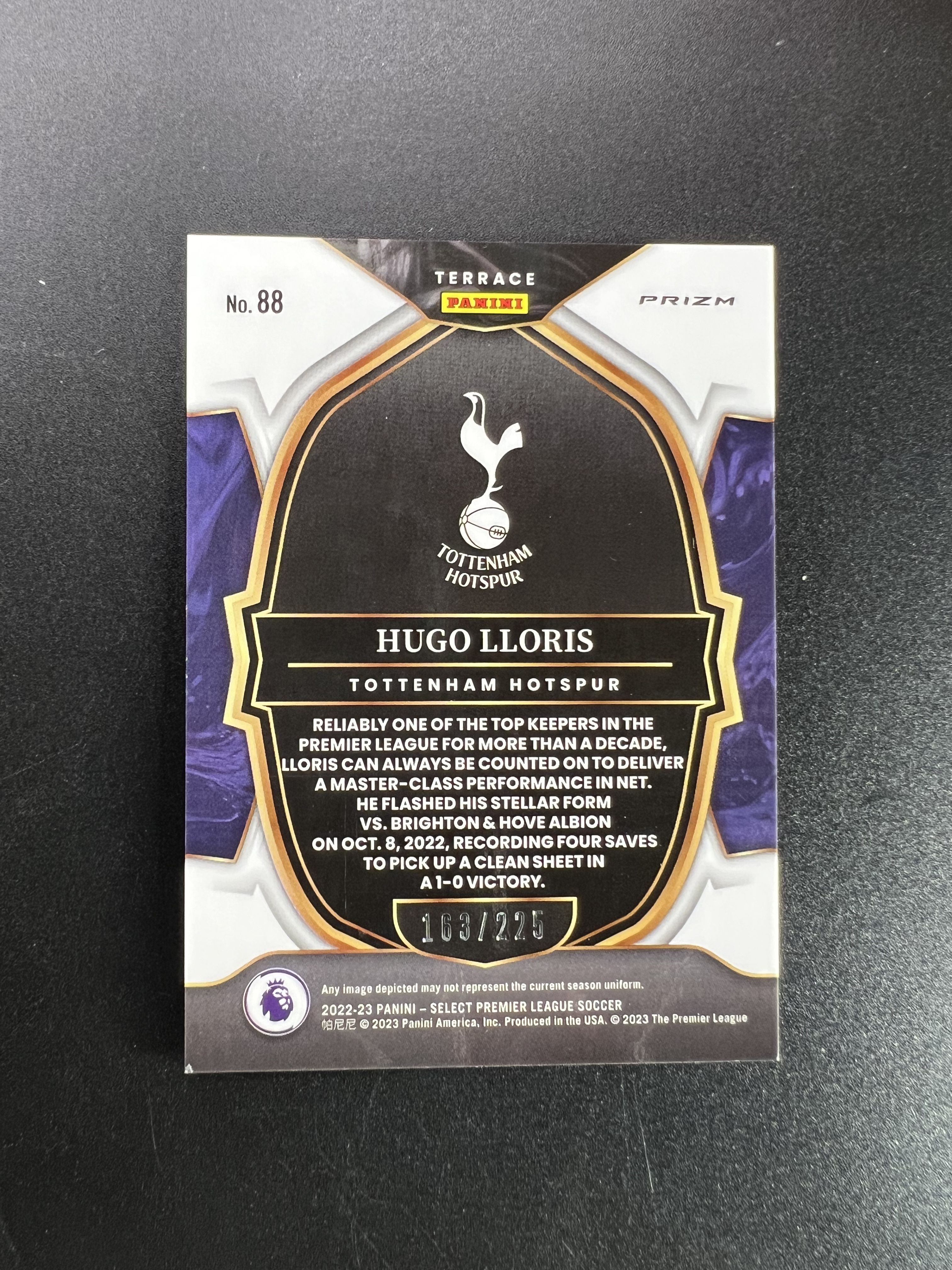2022-23 Panini Select Hugo Lloris 英超系列 雨果 洛里斯 一级 迷彩折 225编 卡品如图 收藏必备 ...