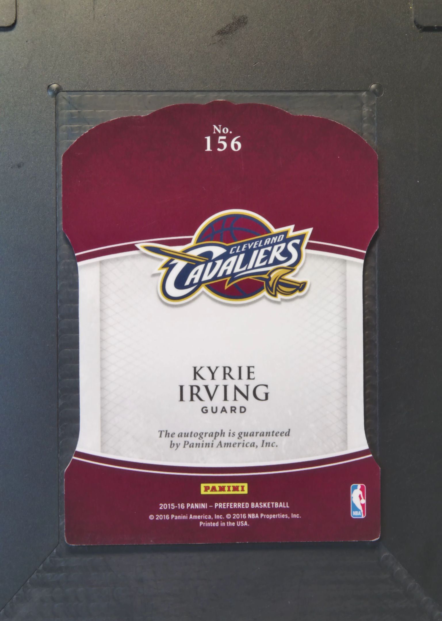 2015-16 Panini Crown Royale Kyrie Irving 大Z卡社 ZG25 凯里欧文 异形 铜折 卡签 签字 骑士 ...