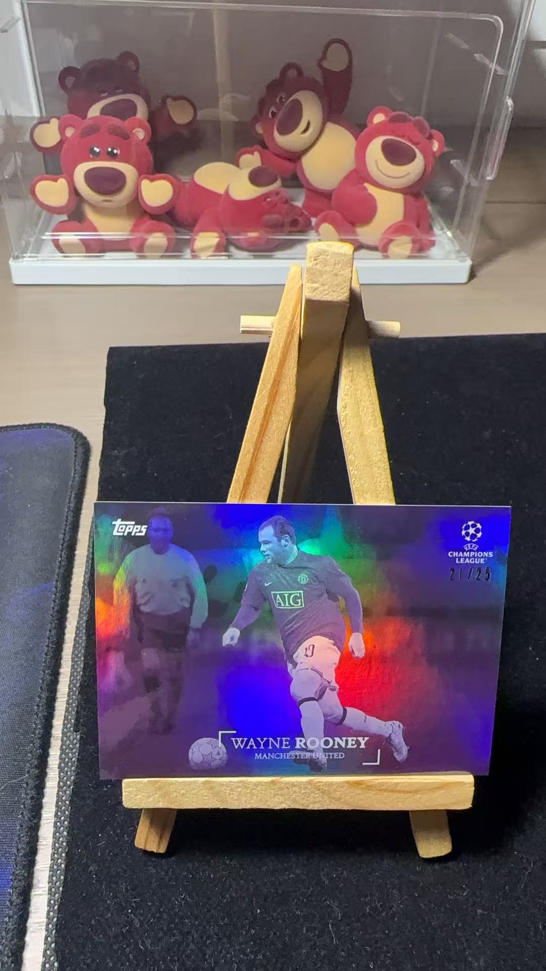 2023 Topps Simplicidad Wayne Rooney 欧冠极简 曼联 英格兰 德比郡 鲁尼 21/25编 紫平行 梦煜 阿胖 卡淘