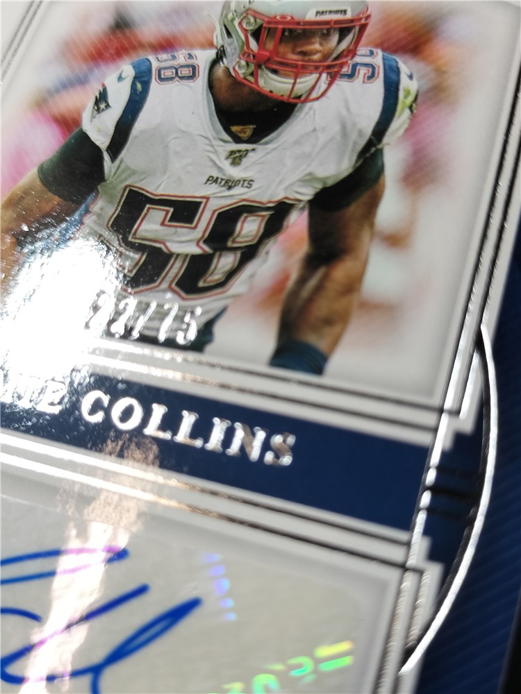 【LA拍卖】2019 Panini National Treasures Jamie Collins 橄榄球 国宝 杰米 科林斯 新英格兰爱国 ...