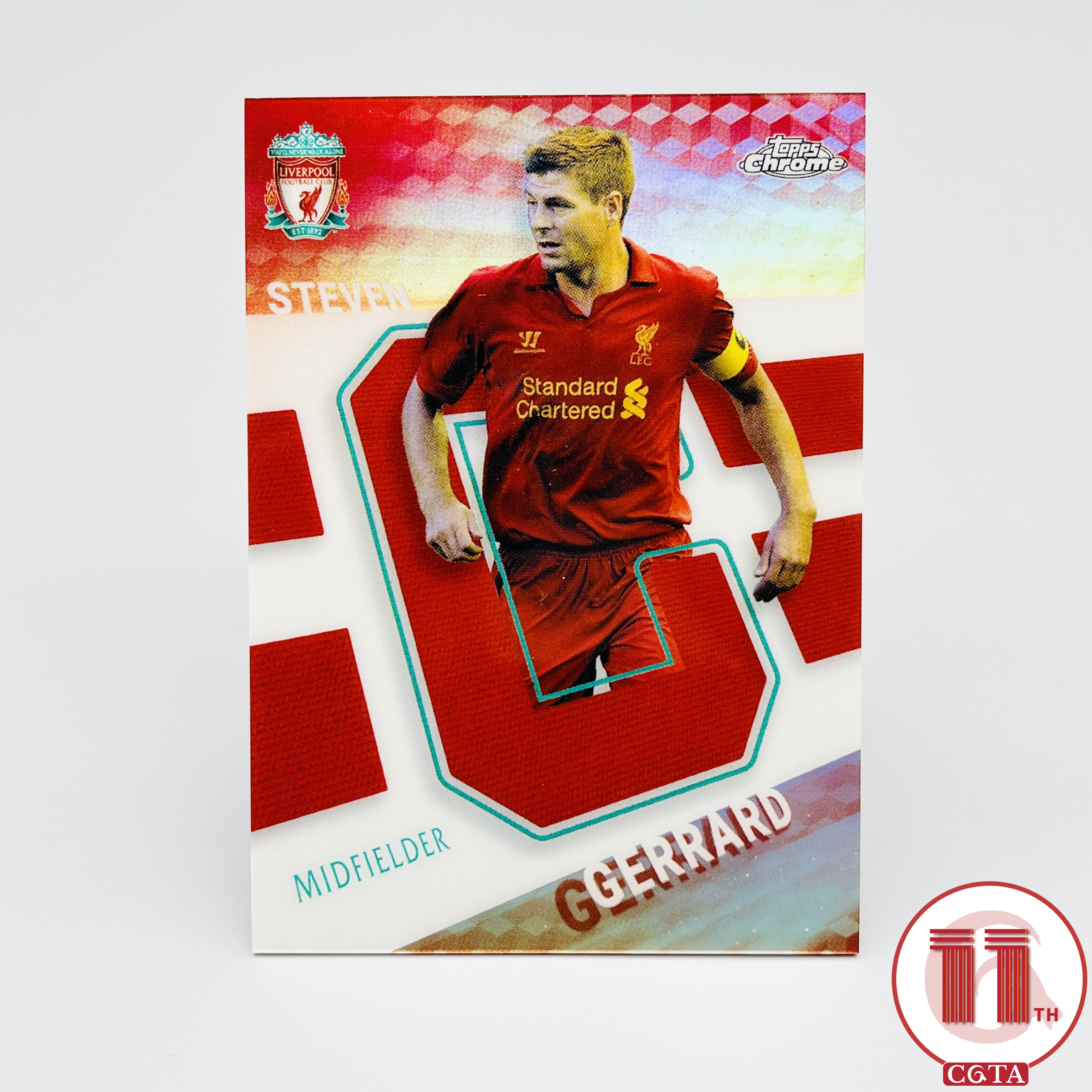 【CGTA 大比例 Gerrard】2023-24 Topps Chrome Liverpool LFC 利物浦 队盒 杰拉德 银折 大比例 ...